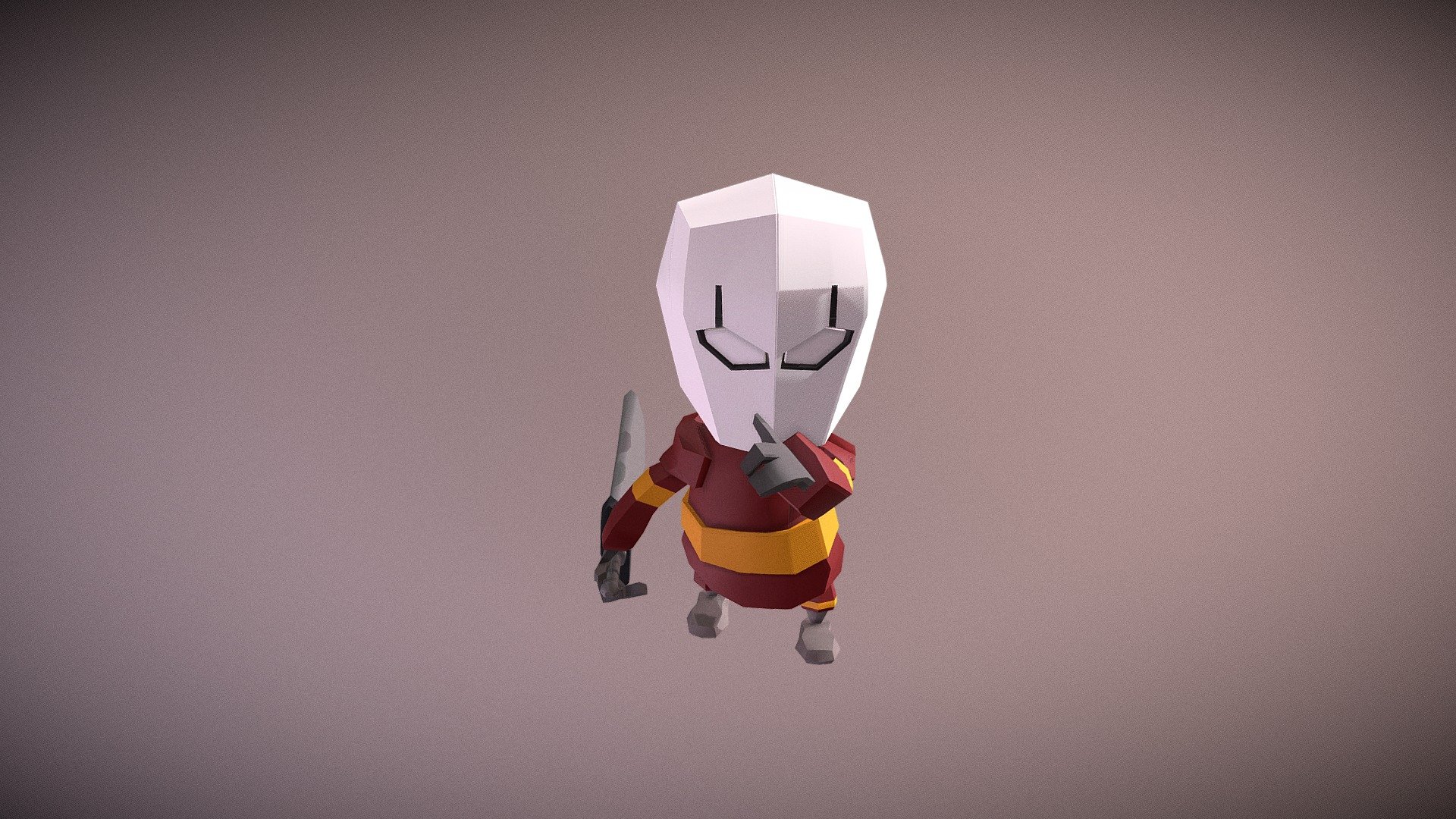 Low Poly Ninja Chibi - 3D model by Soppyy1 [04d5cb3] - Sketchfab