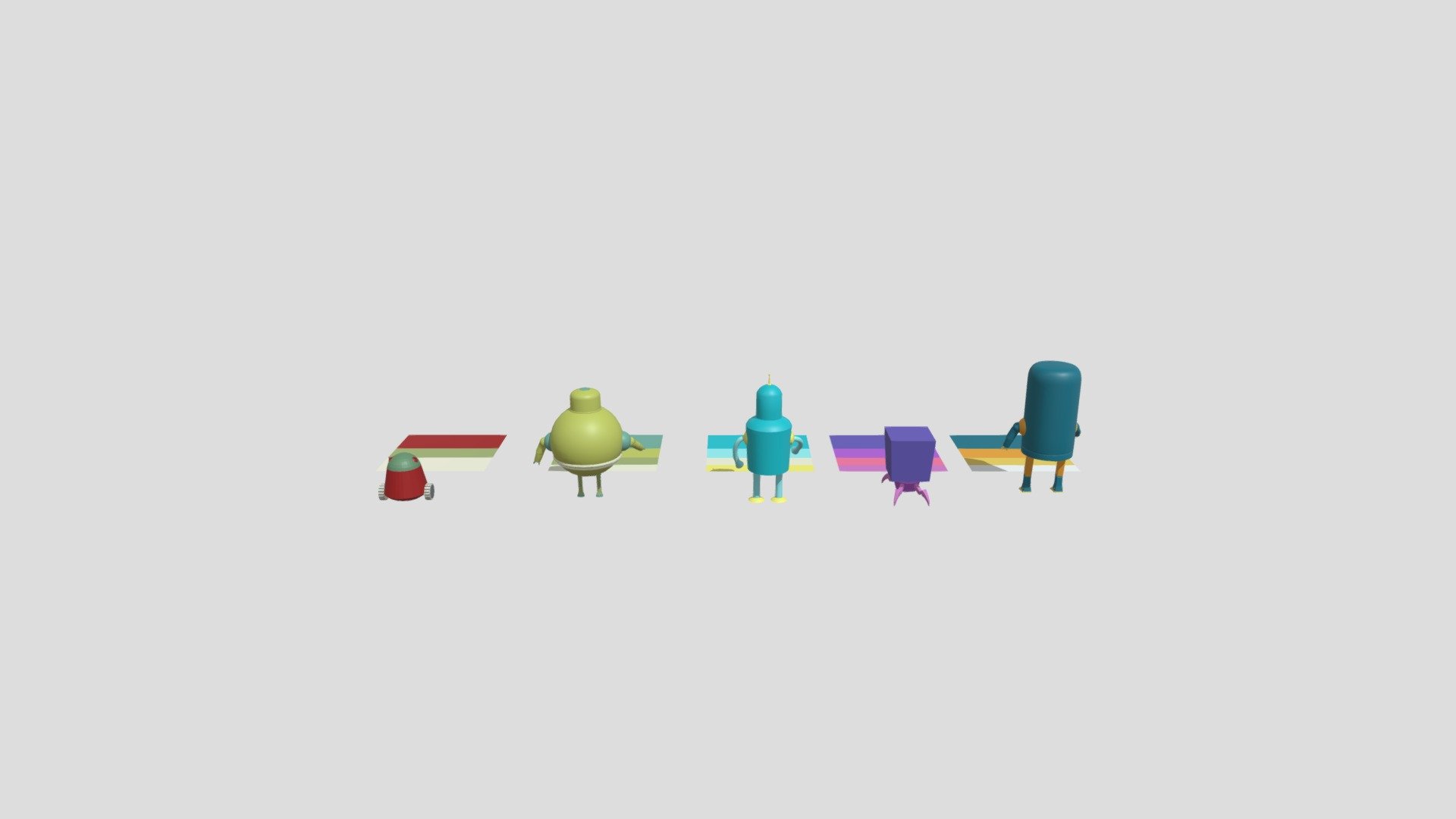 Robots2 - Download Free 3D model by kipriyanovatonya [04d6aef] - Sketchfab