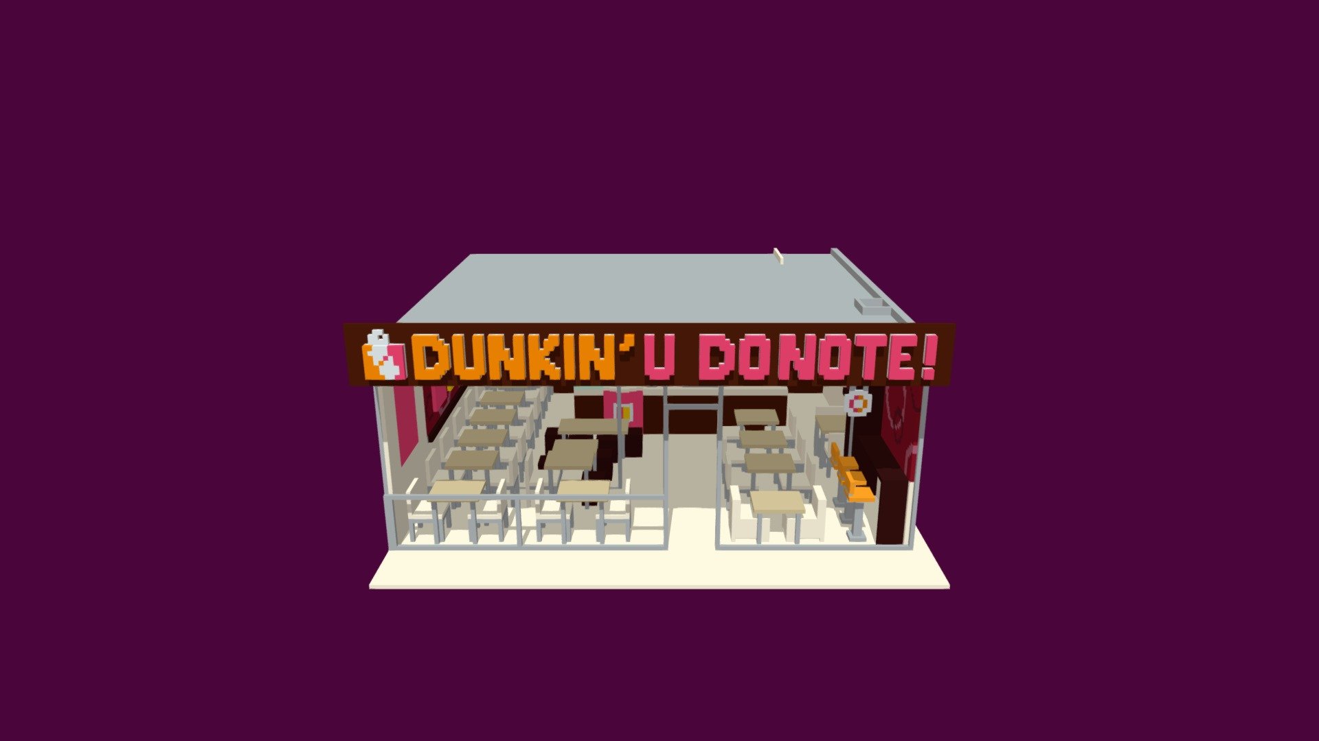 Dunkin - 3D model by Maryel.Cerio [04d7802] - Sketchfab