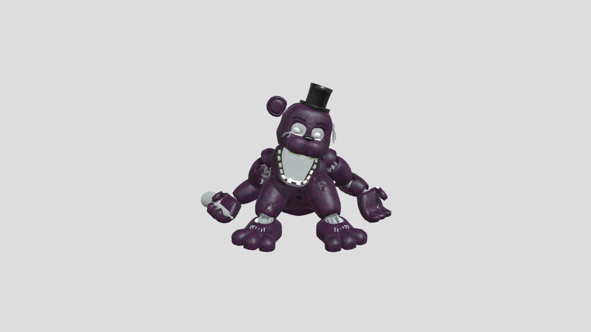 Crumpled Freddy V2 - Download Free 3D model by dwall8611 [04db446 ...