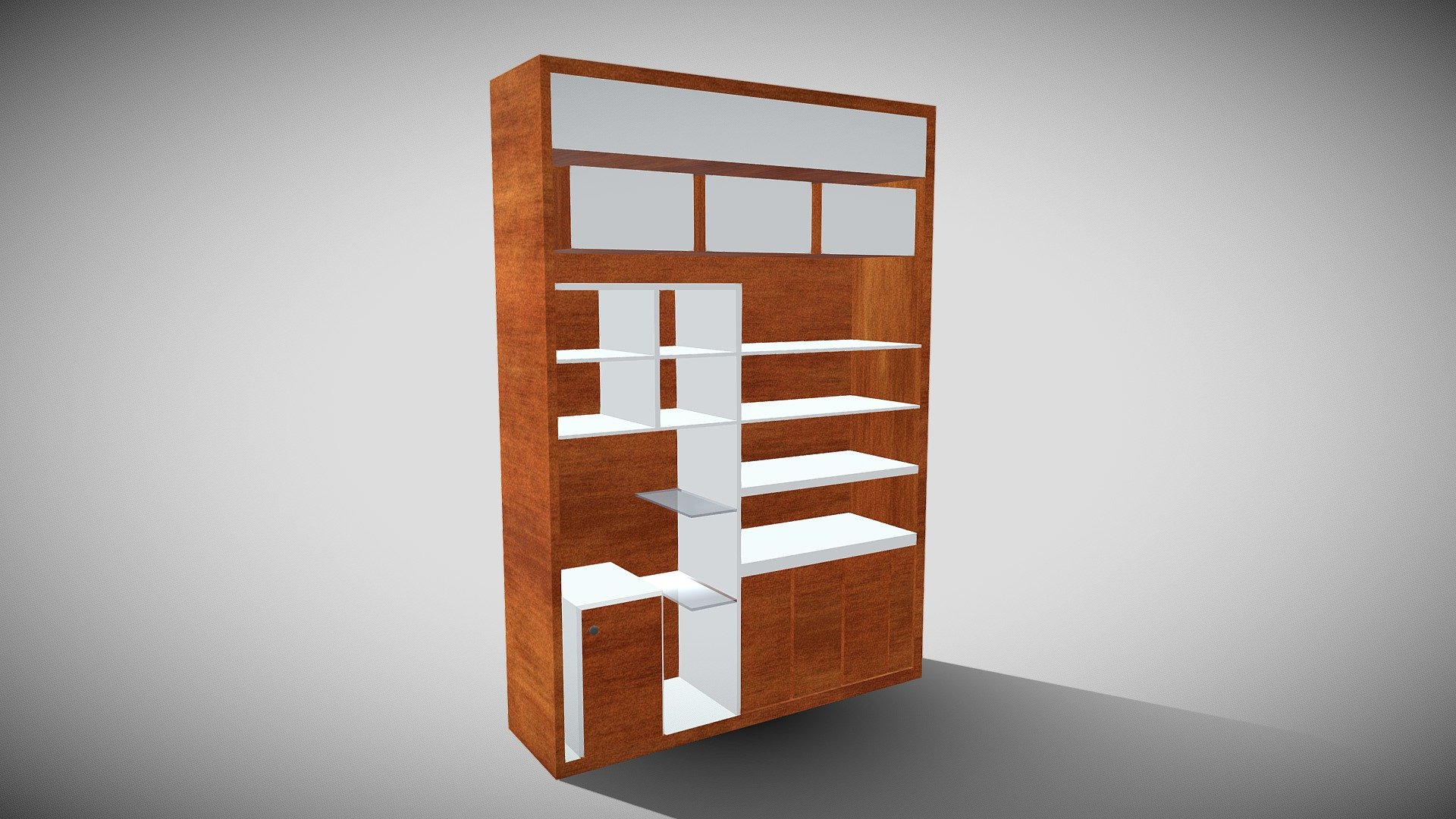 Wooden Showcase - 3D model by vikki0612 [04e08a2] - Sketchfab
