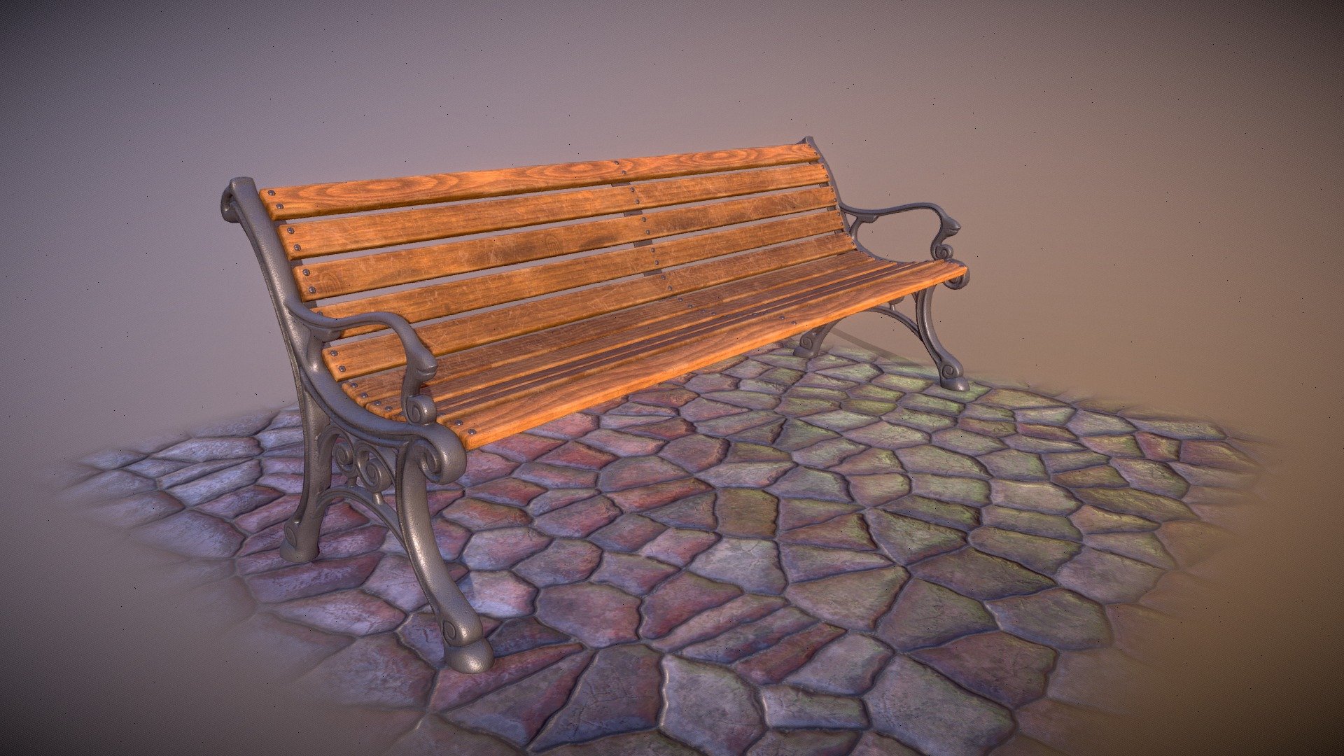 Bench - 3D model by myhalchuk2000 [04e3925] - Sketchfab