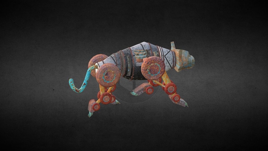 Inorganic Tiger - 3D model by Eric.Poole [04e6c5e] - Sketchfab