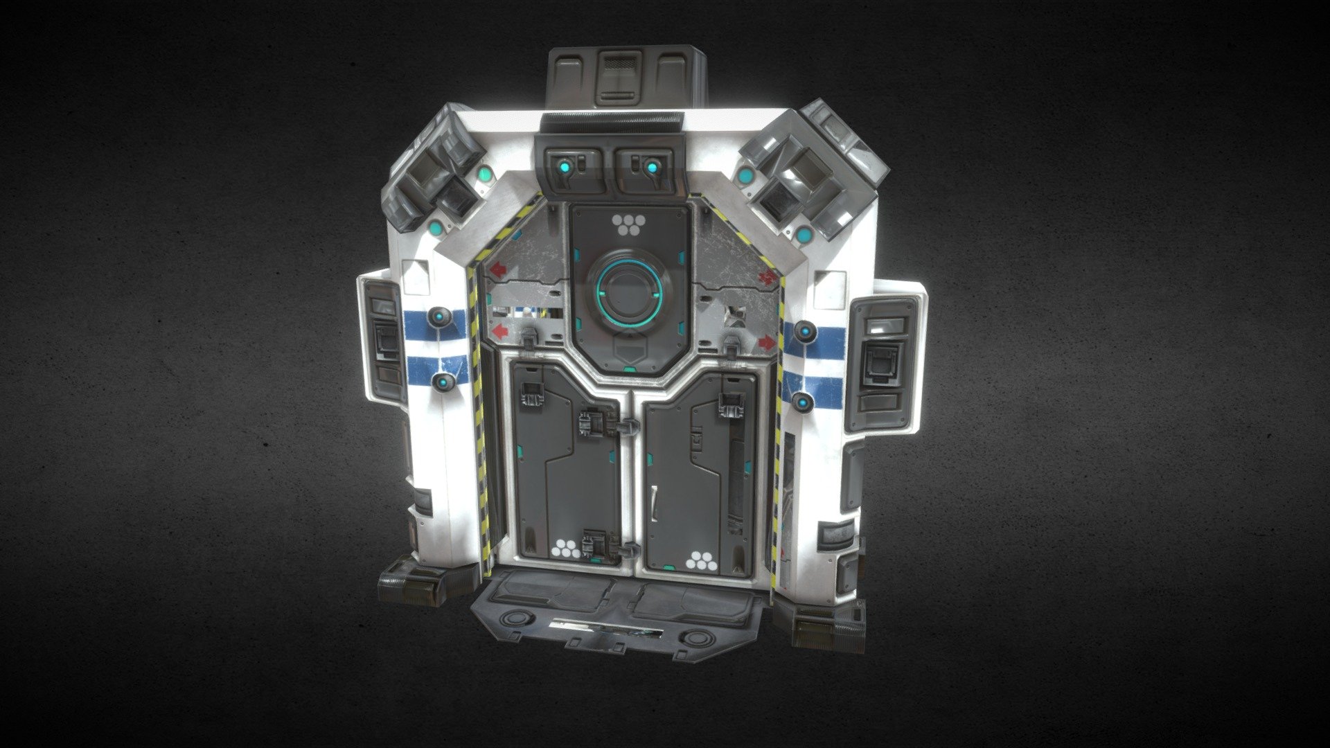 Sci-Fi Door Loops Animation - Download Free 3D model by nerdygaytor ...