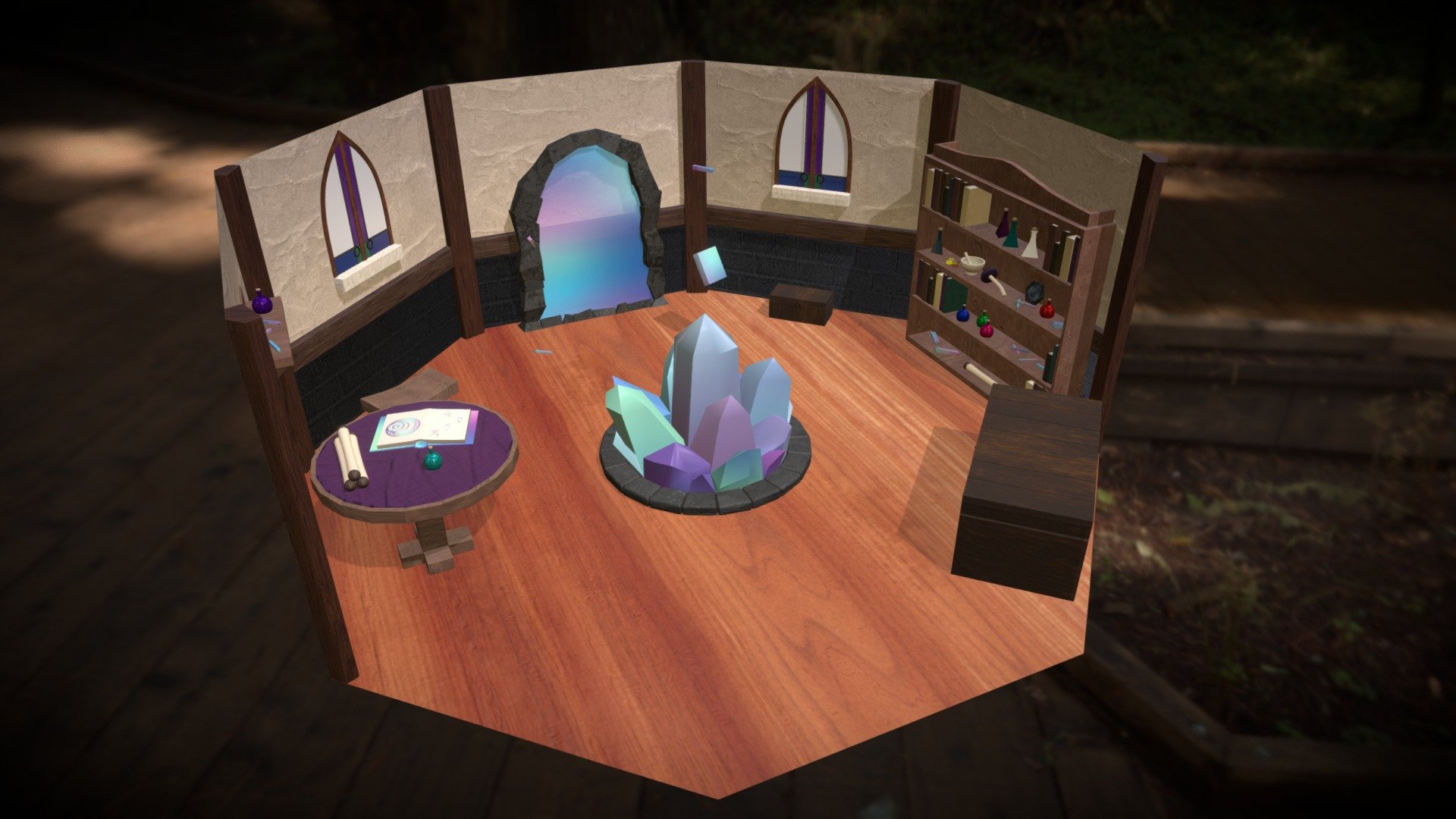 Assessment 2 - Portal Room Diorama - 3D model by Mythica [04e7a1b ...