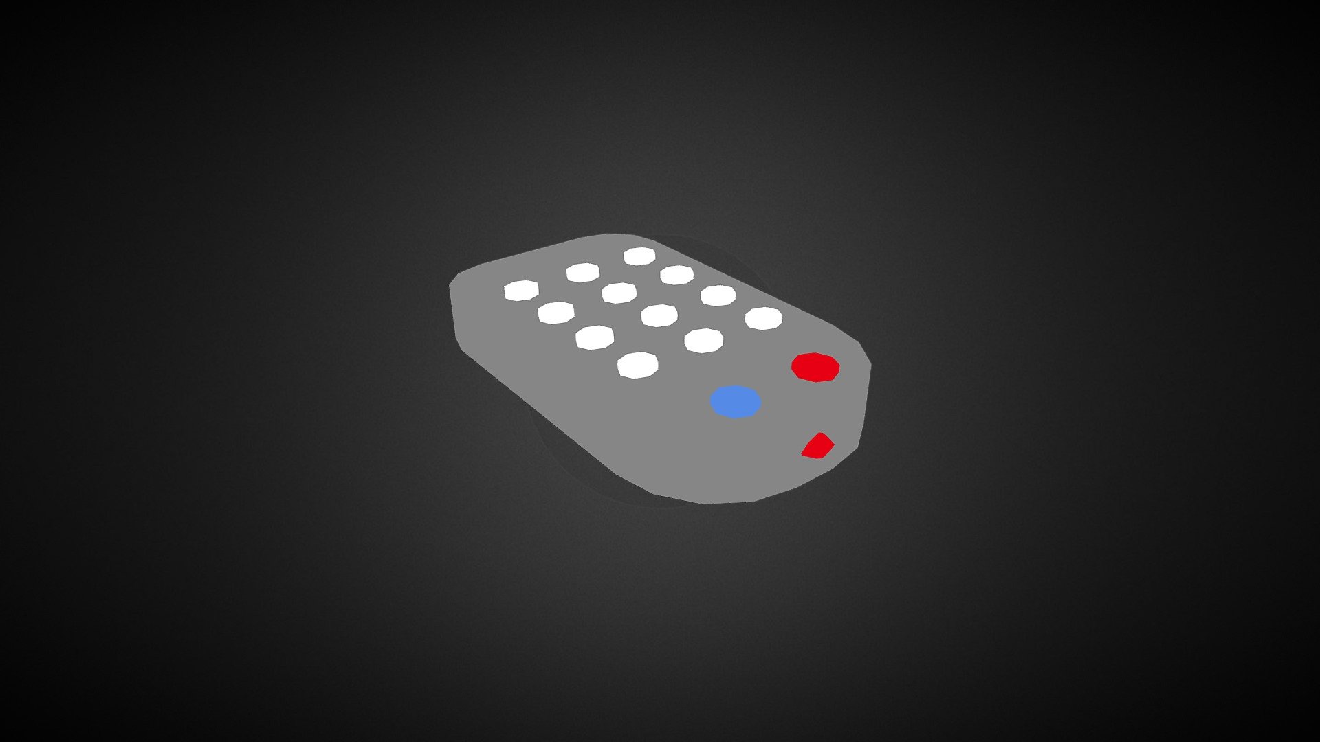 Low Poly Remote Control - 3D model by OscarOlwen [04e80dc] - Sketchfab
