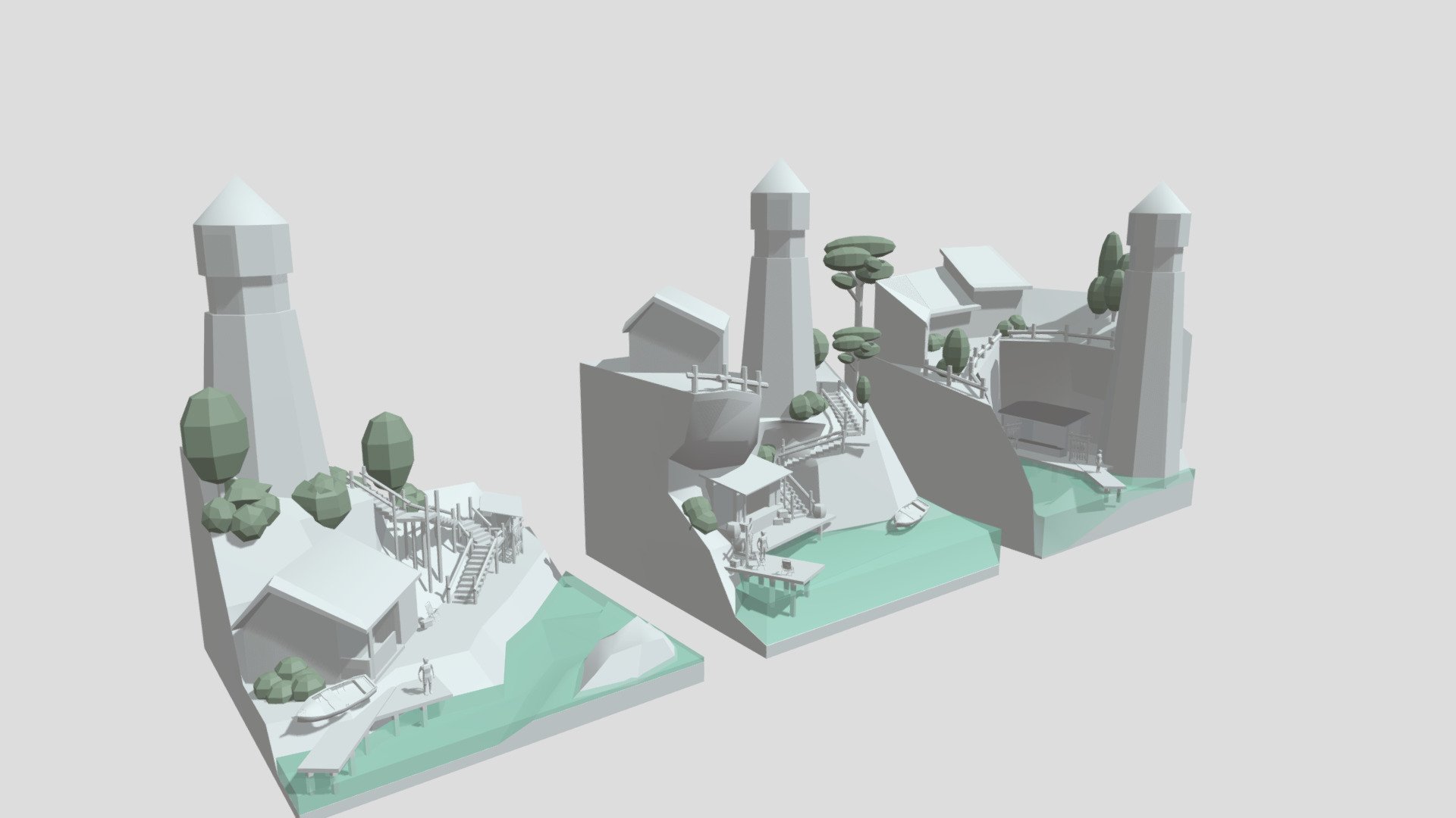 Diorama Blockouts - 3D model by ASperanskaya (@JunoGriffin) [04e964c ...