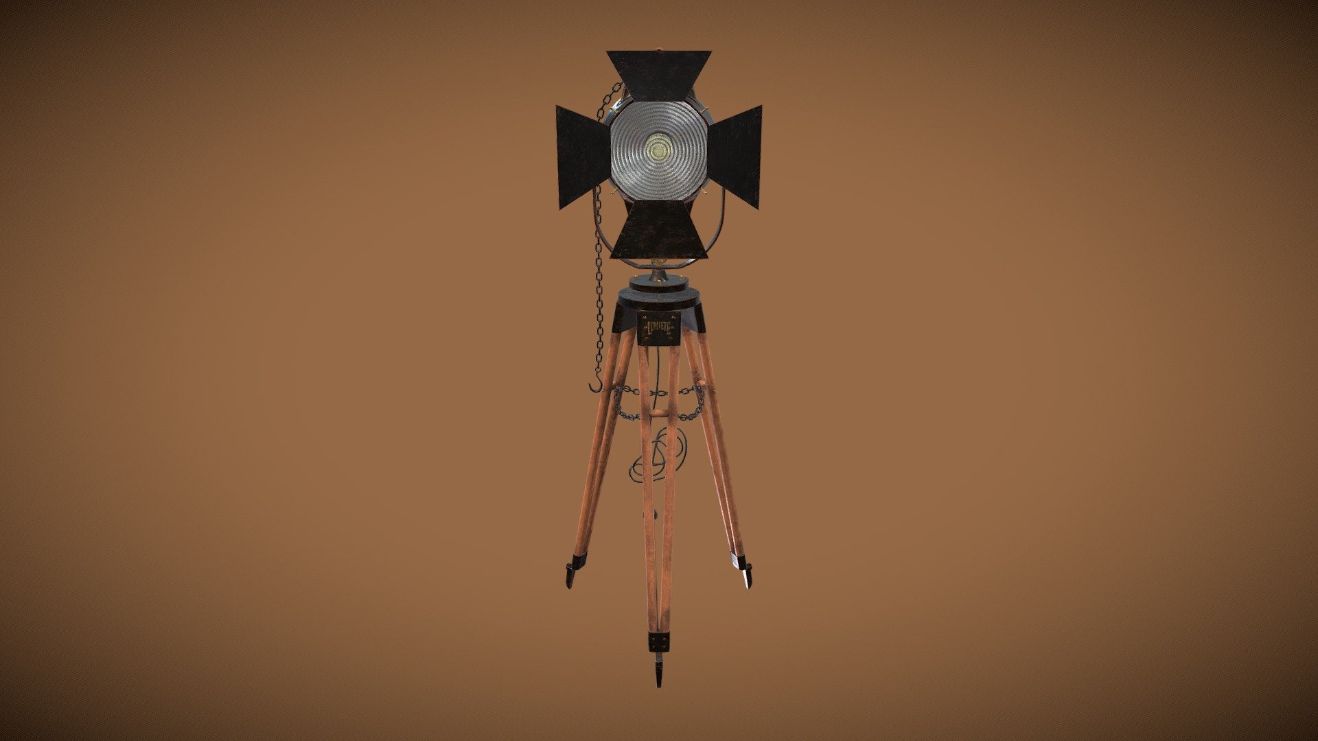 VINTAGE TRIPOD LIGHT REFLECTOR - 3D model by shreyansh.3dartist ...