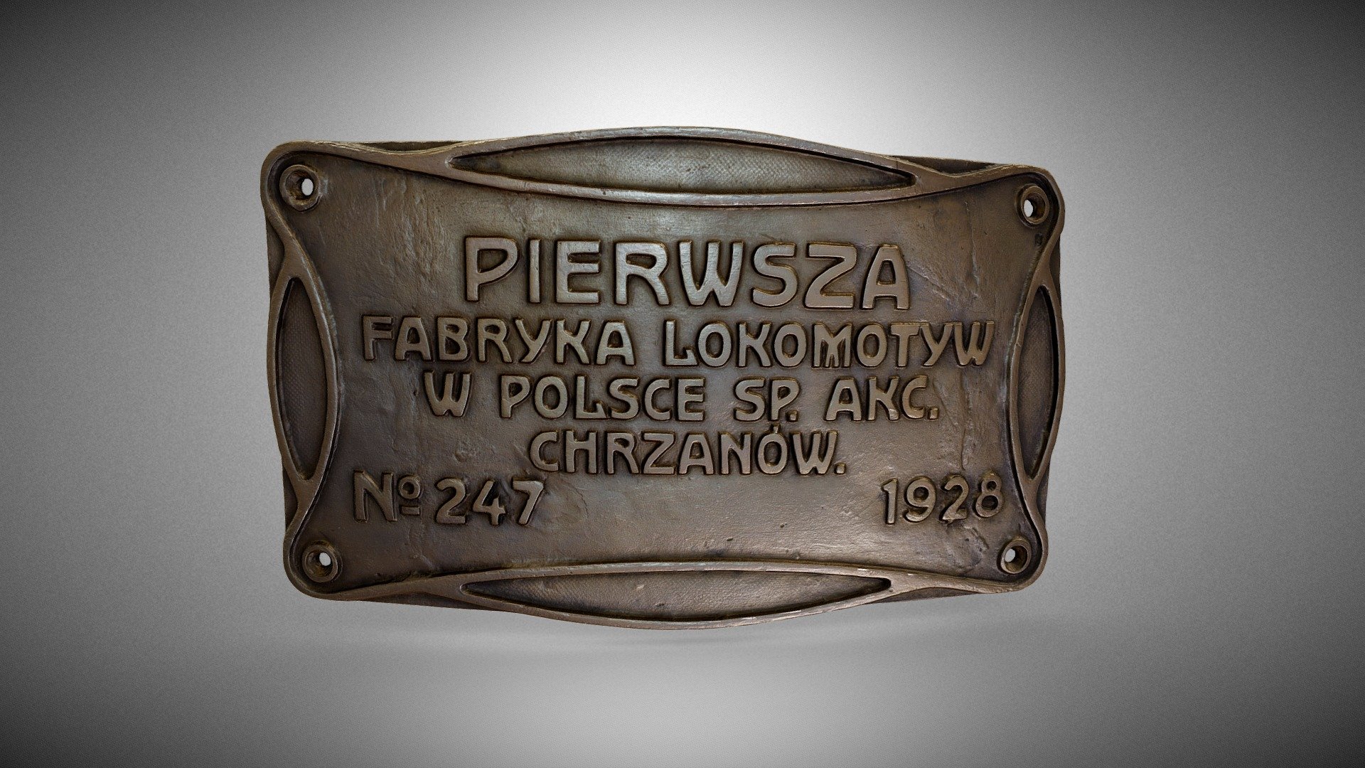 Information board of the Fablok steam locomotive - Download Free 3D ...