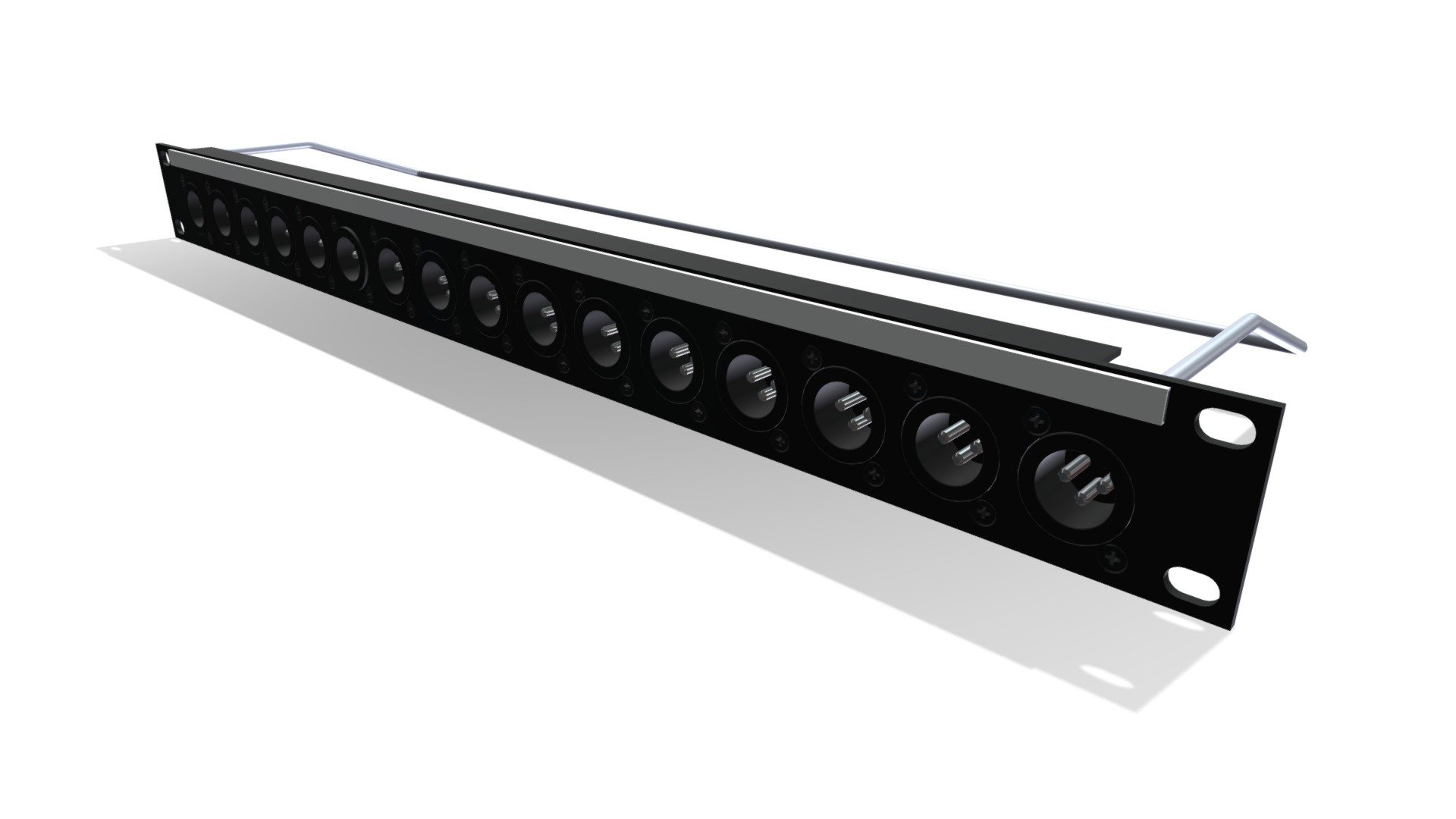 XLR-M Termination Panel 16 Way - Buy Royalty Free 3D model by cavicom ...