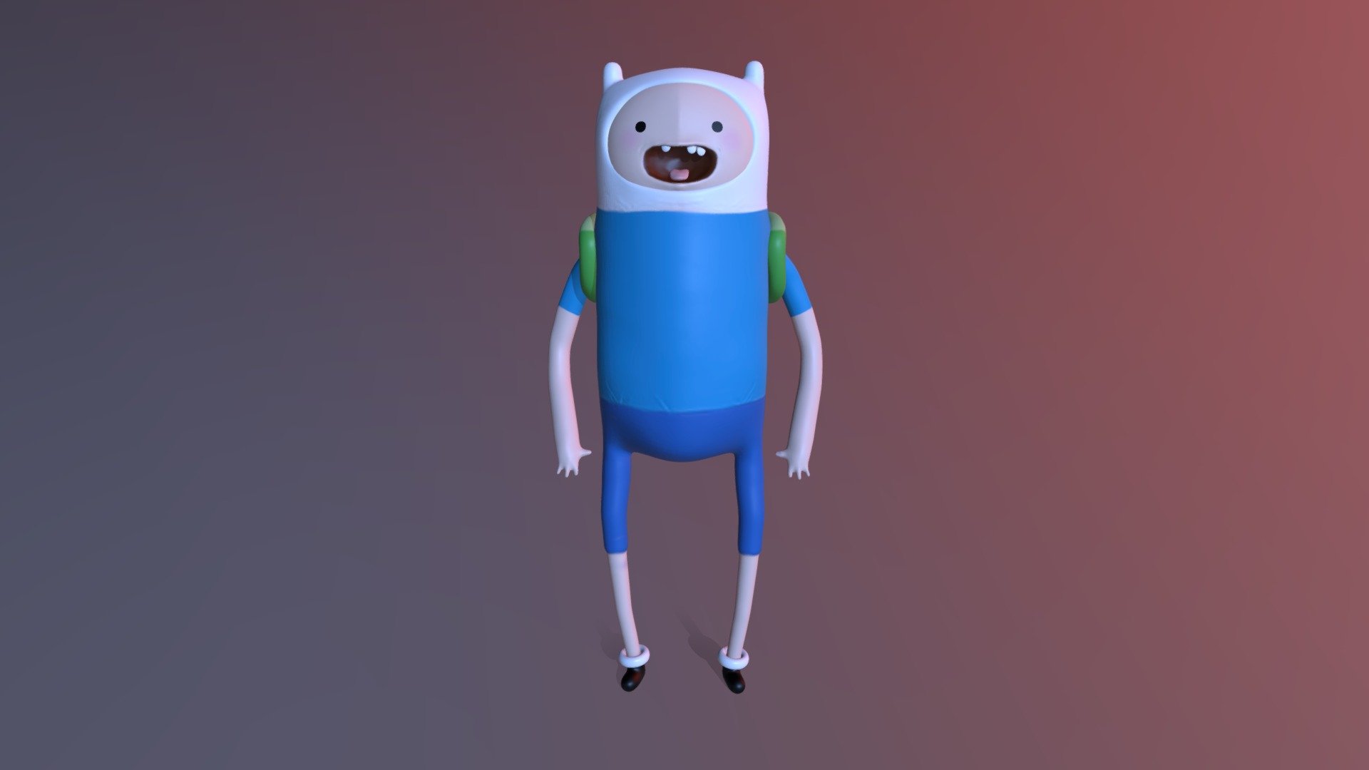 Finn (Adventure time) - 3D model by llobarbi [04f0a24] - Sketchfab