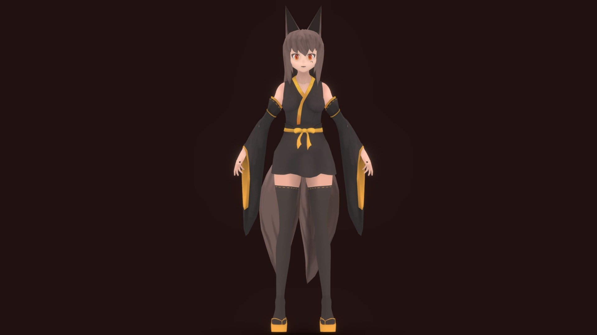 Akiko-sama Anime Character Model - Download Free 3D model by Obeonix ...