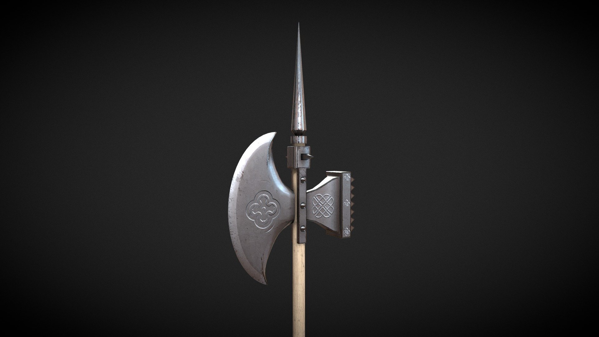 Medieval Poleaxe - Buy Royalty Free 3D model by Outworld Studios ...