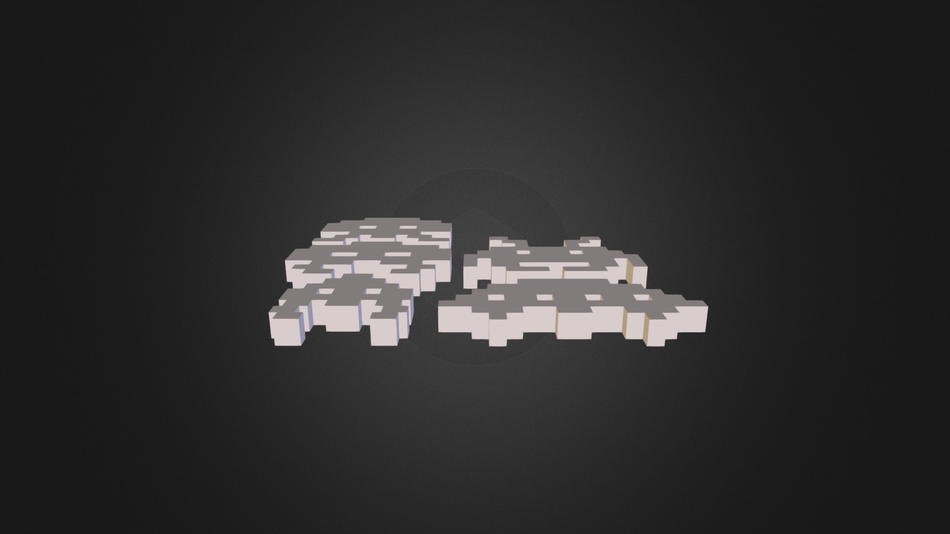 8bit Space Invader Ornaments (Fixed) - 3D model by 3dindustries ...