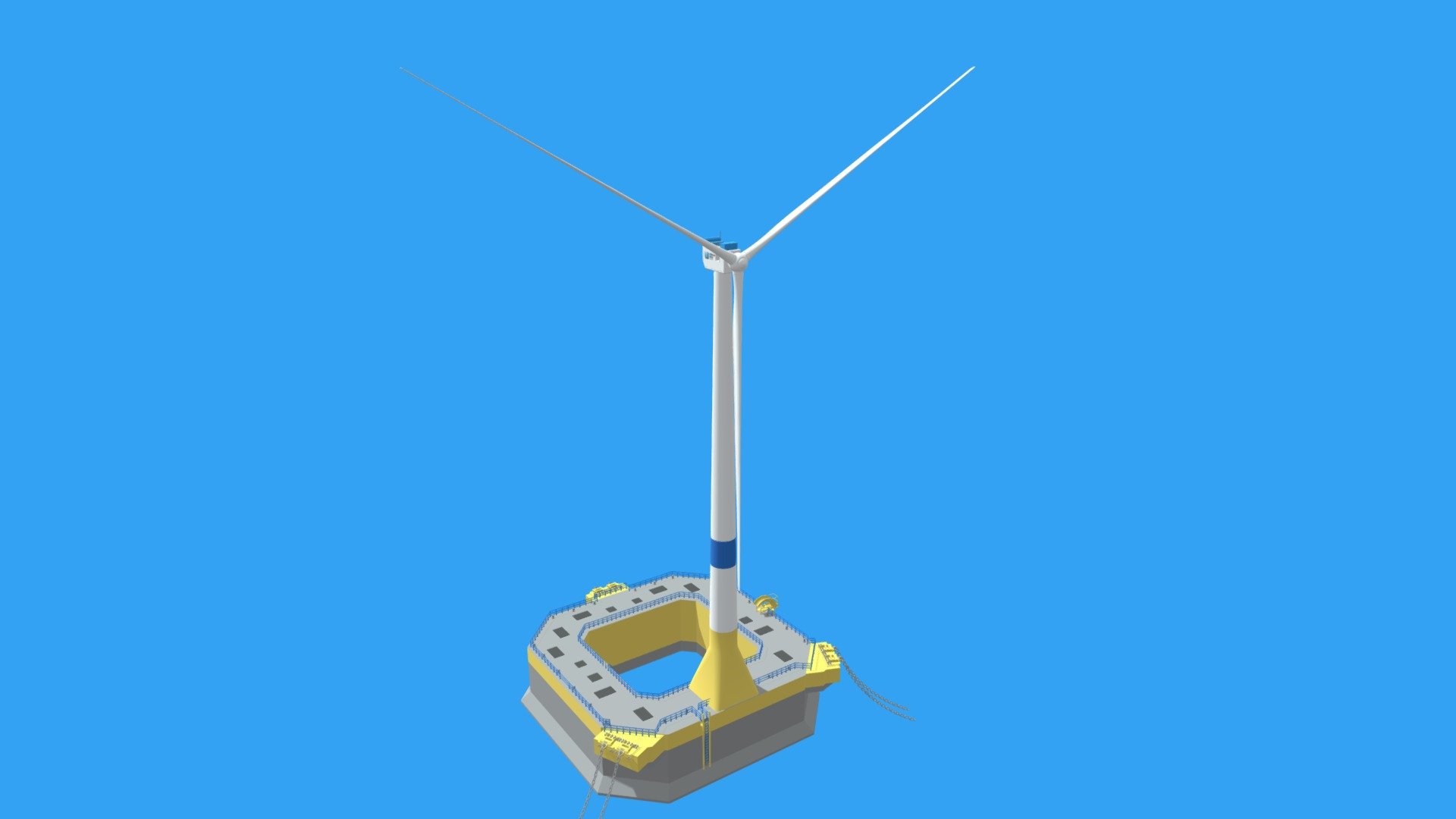 Concrete Barge Floating Foundation - 3D model by Offshore Wind Learning ...