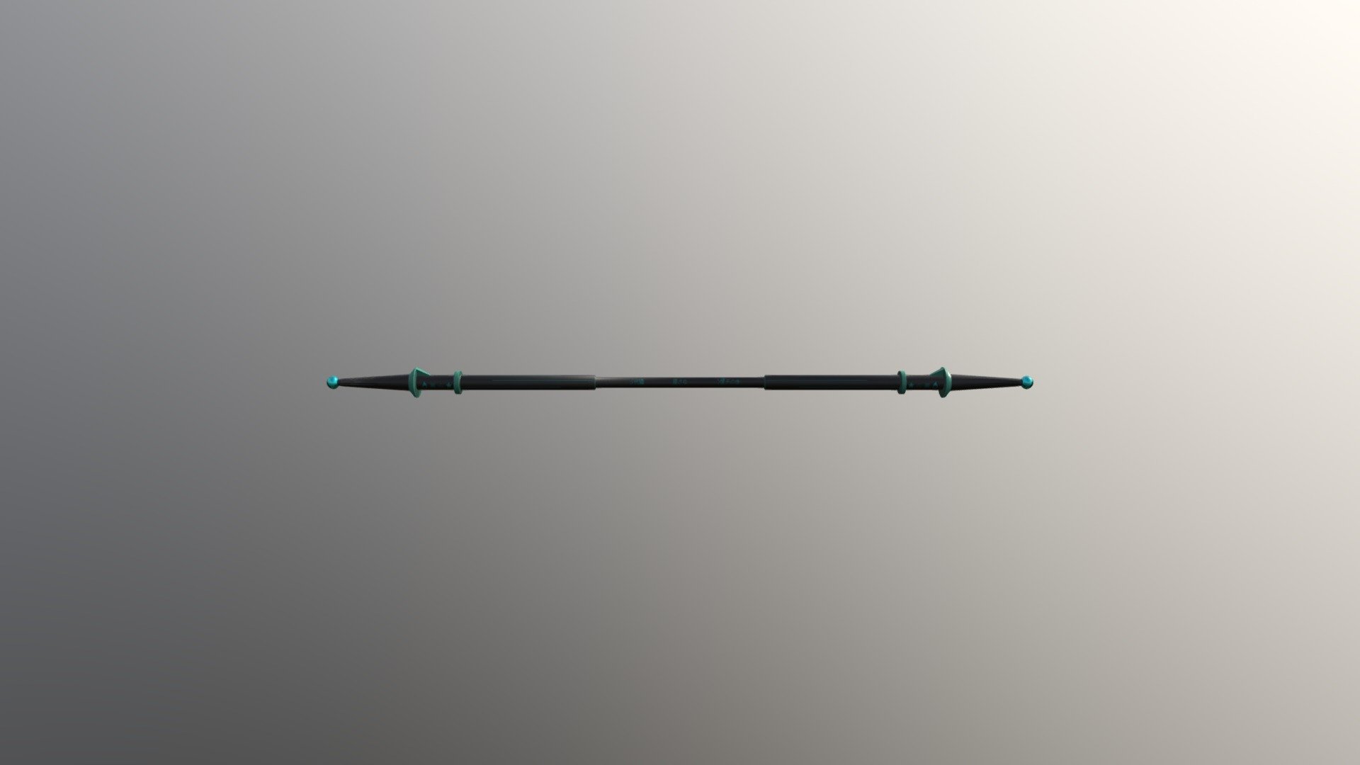 Electric blue staff - 3D model by Fabio Posocco Bassas ...