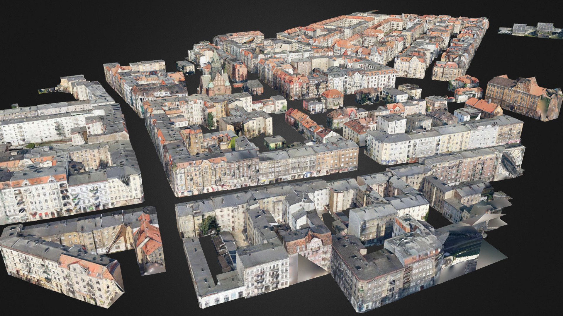 Poznan Mesh to CityGML LOD2 test1 - 3D model by PGSimulation (@lama99 ...