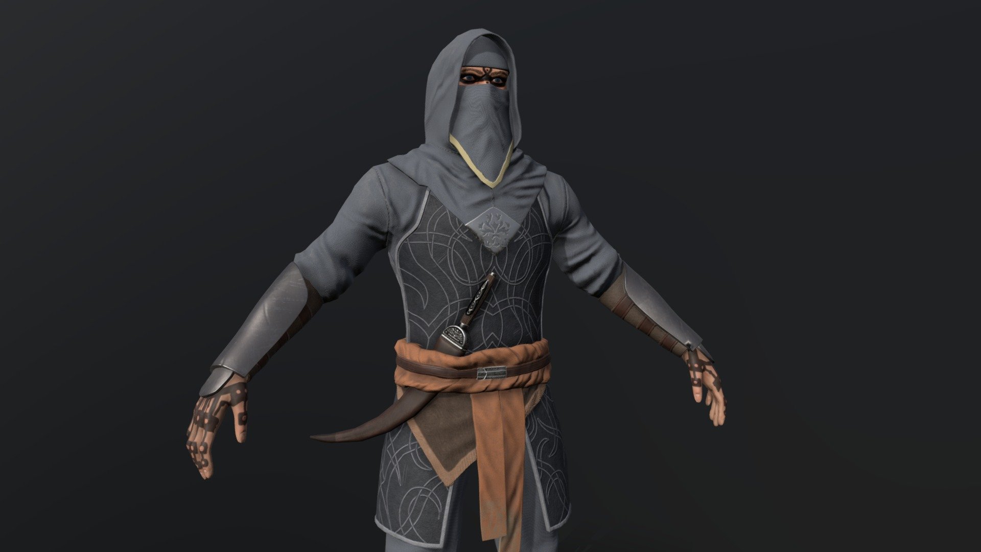 Desert battle mage - 3D model by David Ahaiev (@glodgar2) [05004ad ...