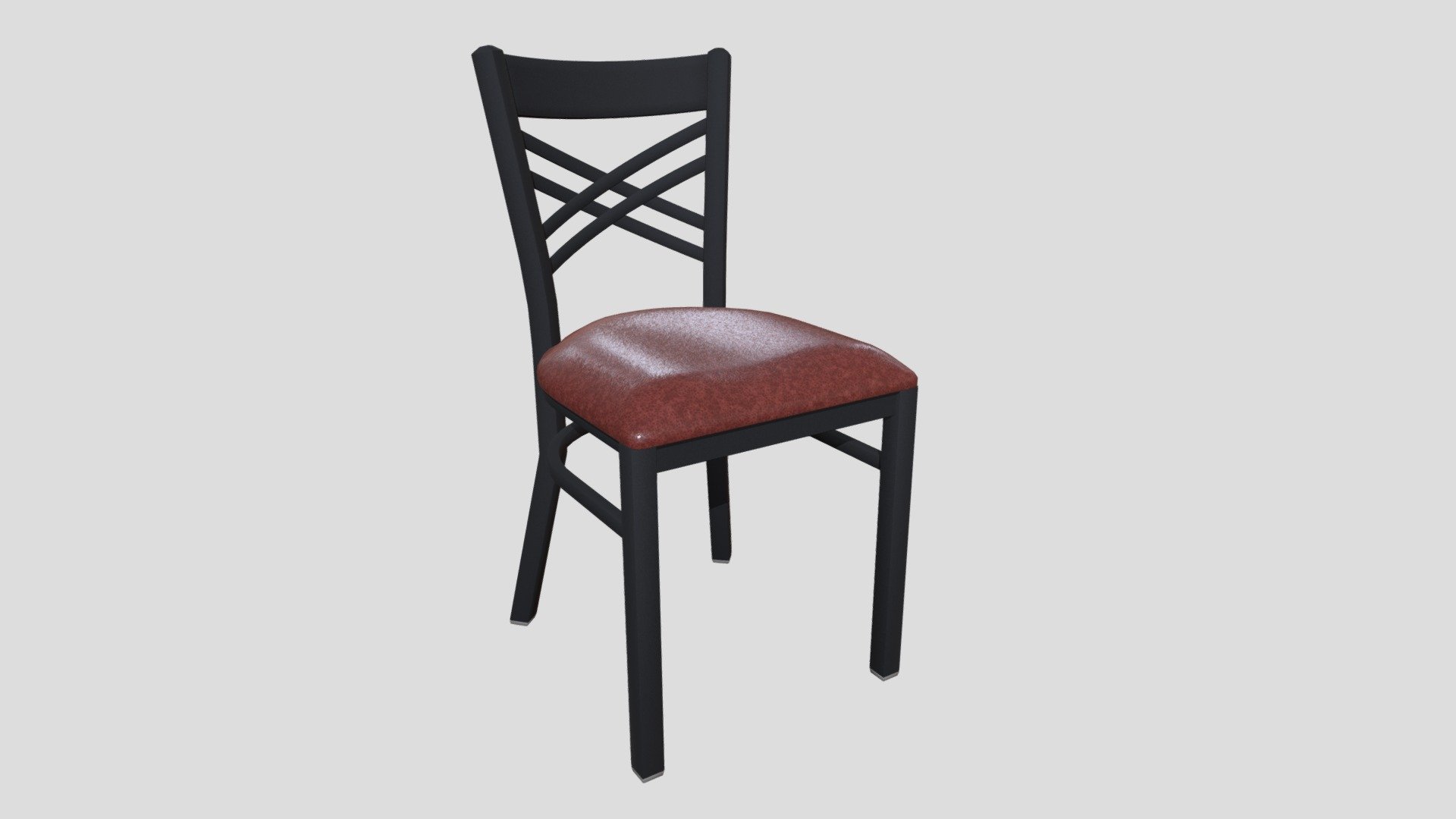 Lancaster Black Cross Back Chair - Buy Royalty Free 3D model by mihais ...
