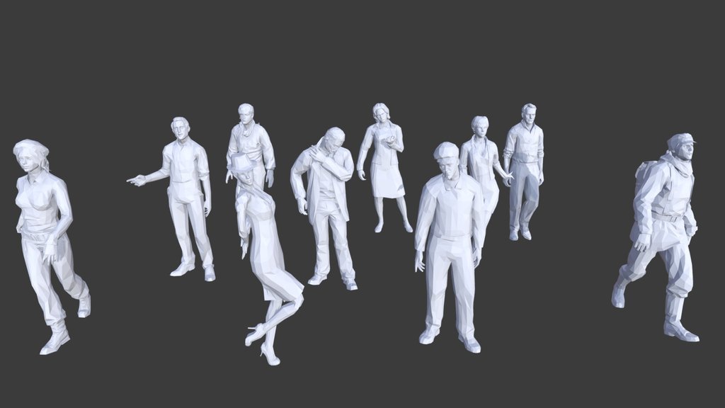 walking - A 3D model collection by wprenderg - Sketchfab