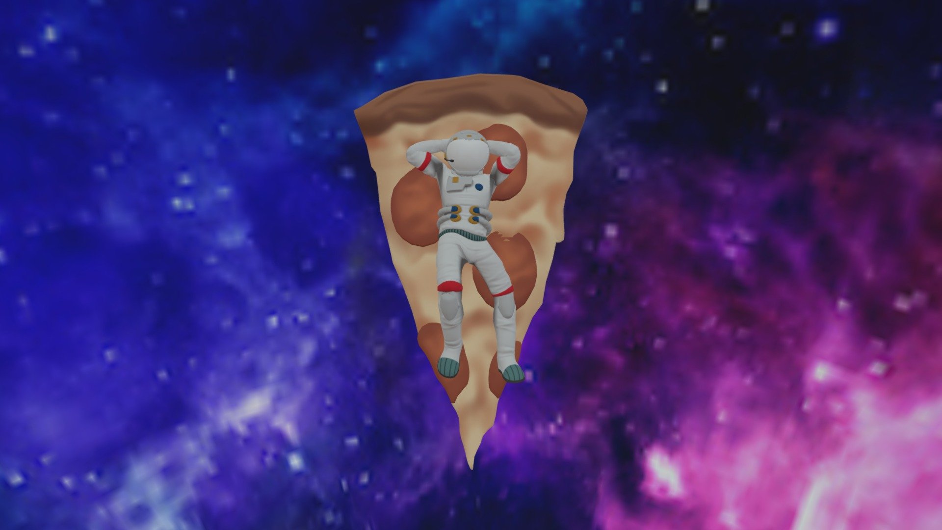 SPACE PANDA PIZZA - 3D model by Alec Jerome (@alecjerome) [0503b15 ...