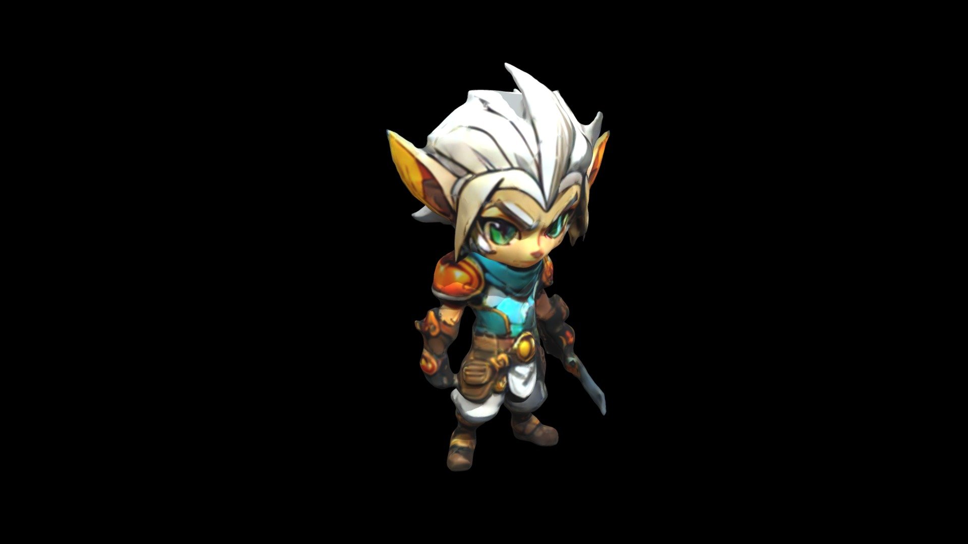 A detailed illustration of a League of Legends c - Download Free 3D ...