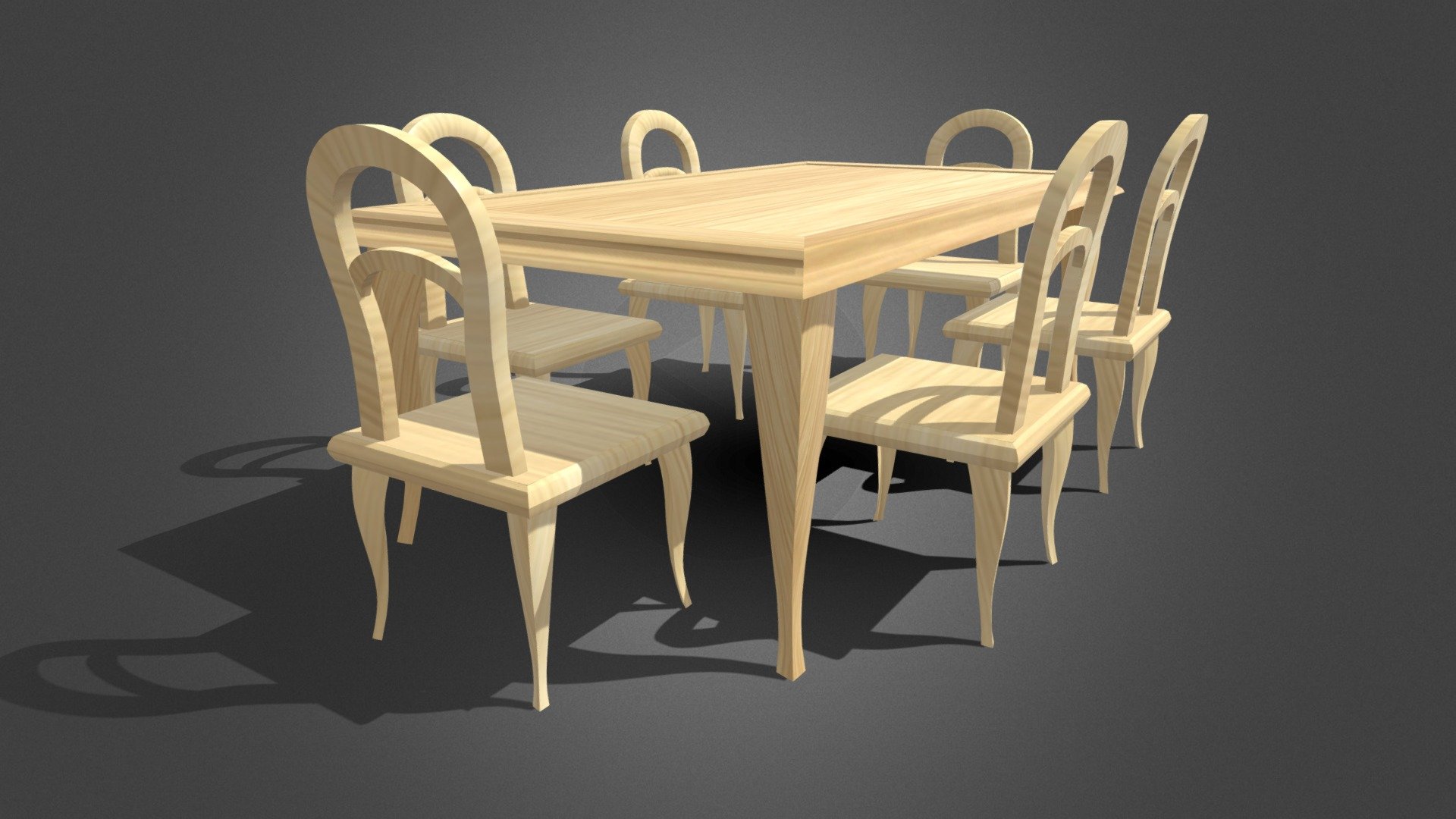 Table and chairs - 3D model by rodrigo_junioss86 [0509510] - Sketchfab