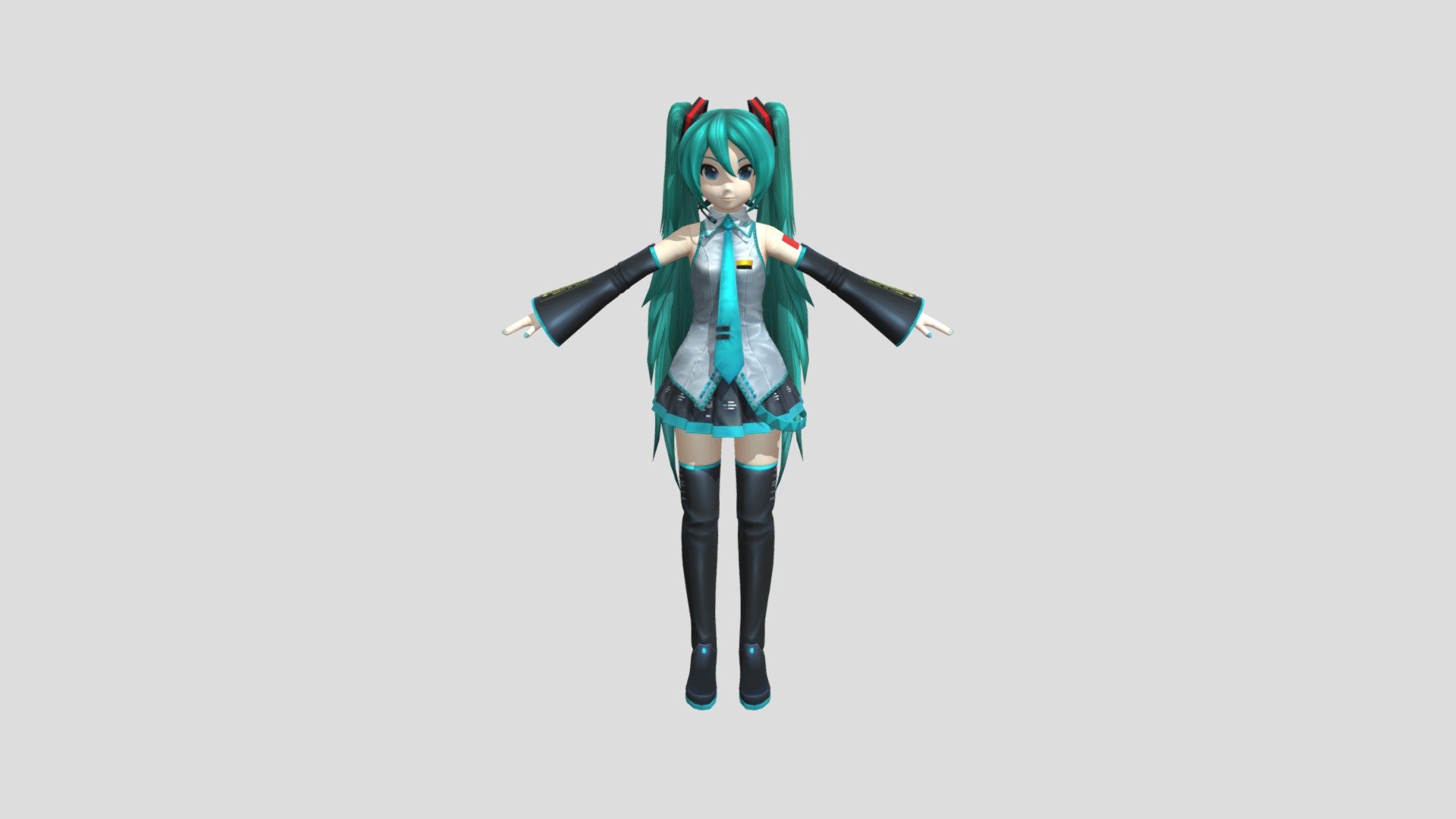Miku Hatsune Rig Usdz - 3D model by FNAF197 [050c3b8] - Sketchfab