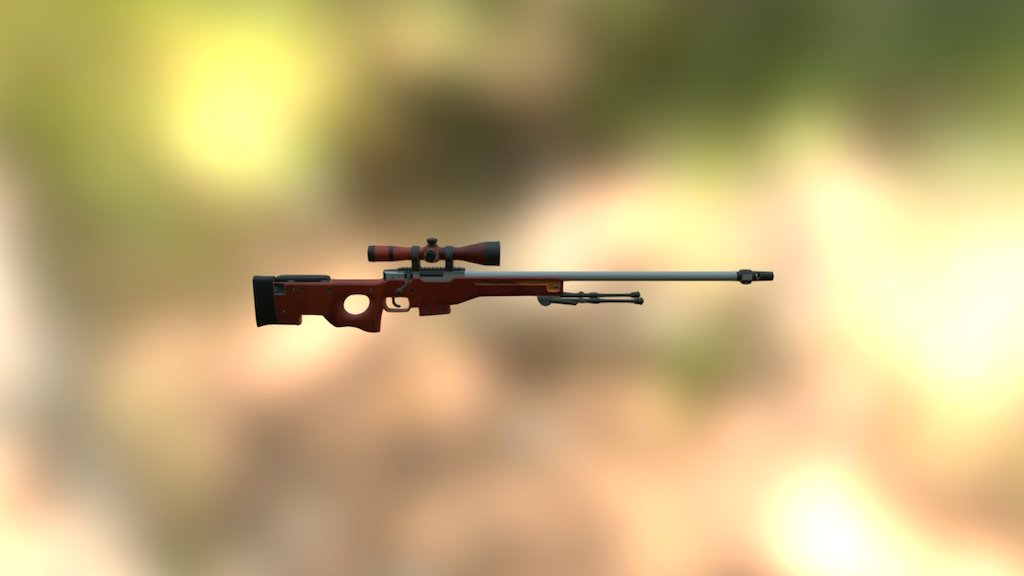 AWP "Red Fire" - 3D model by easrebn [050c793] - Sketchfab