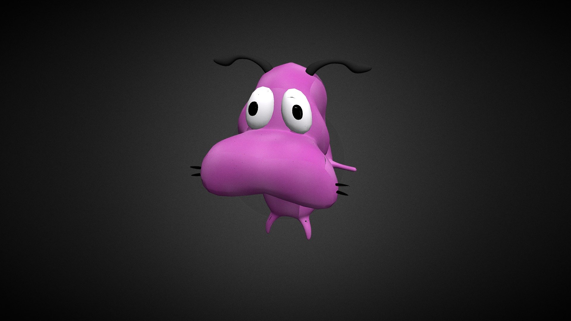 Courage The Cowardly Dog - Download Free 3D model by Enes Kaplan (@Enes ...