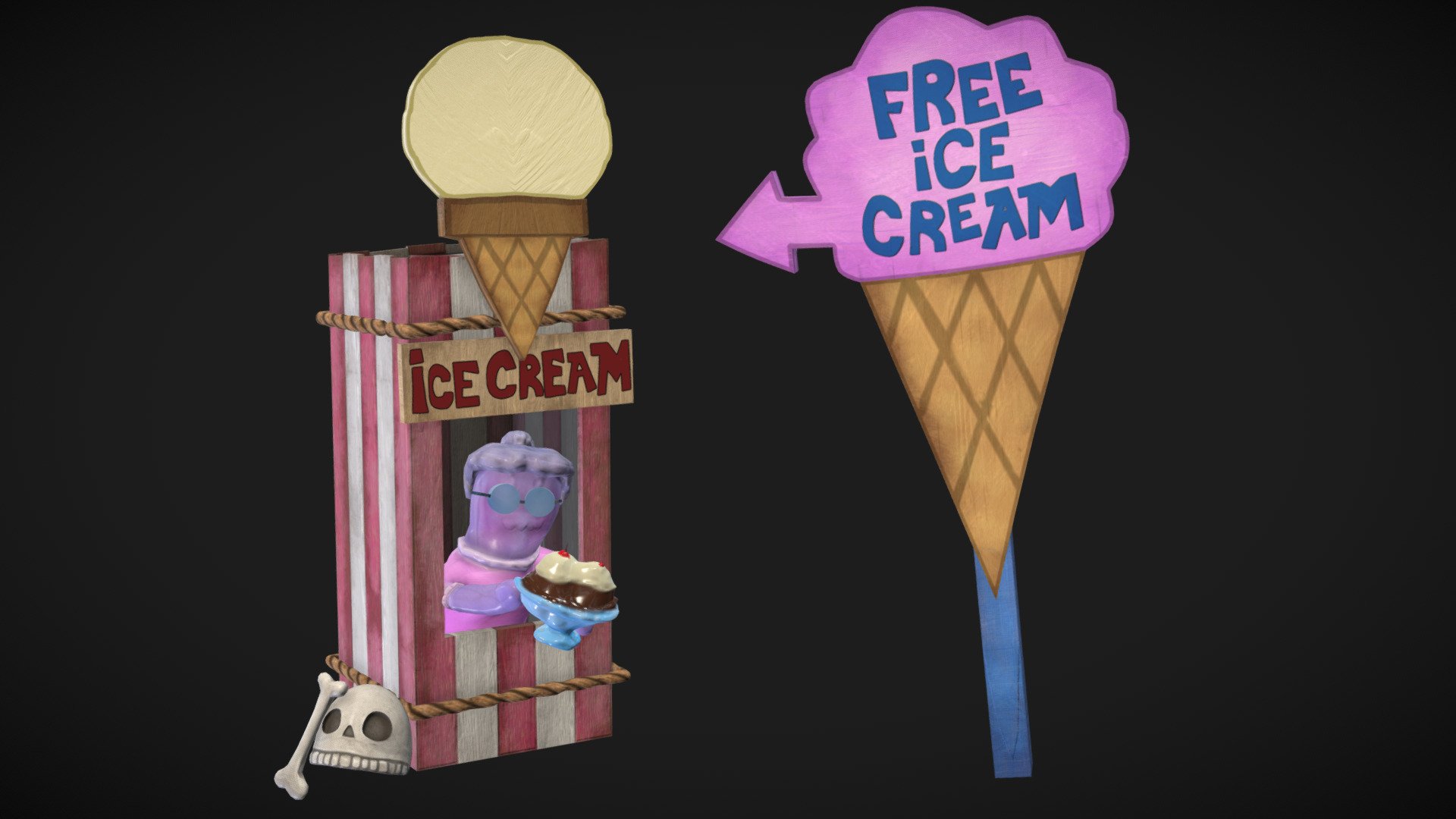 Free Ice Cream! - Download Free 3D model by Duznot (@duz_vr) [050dd18 ...