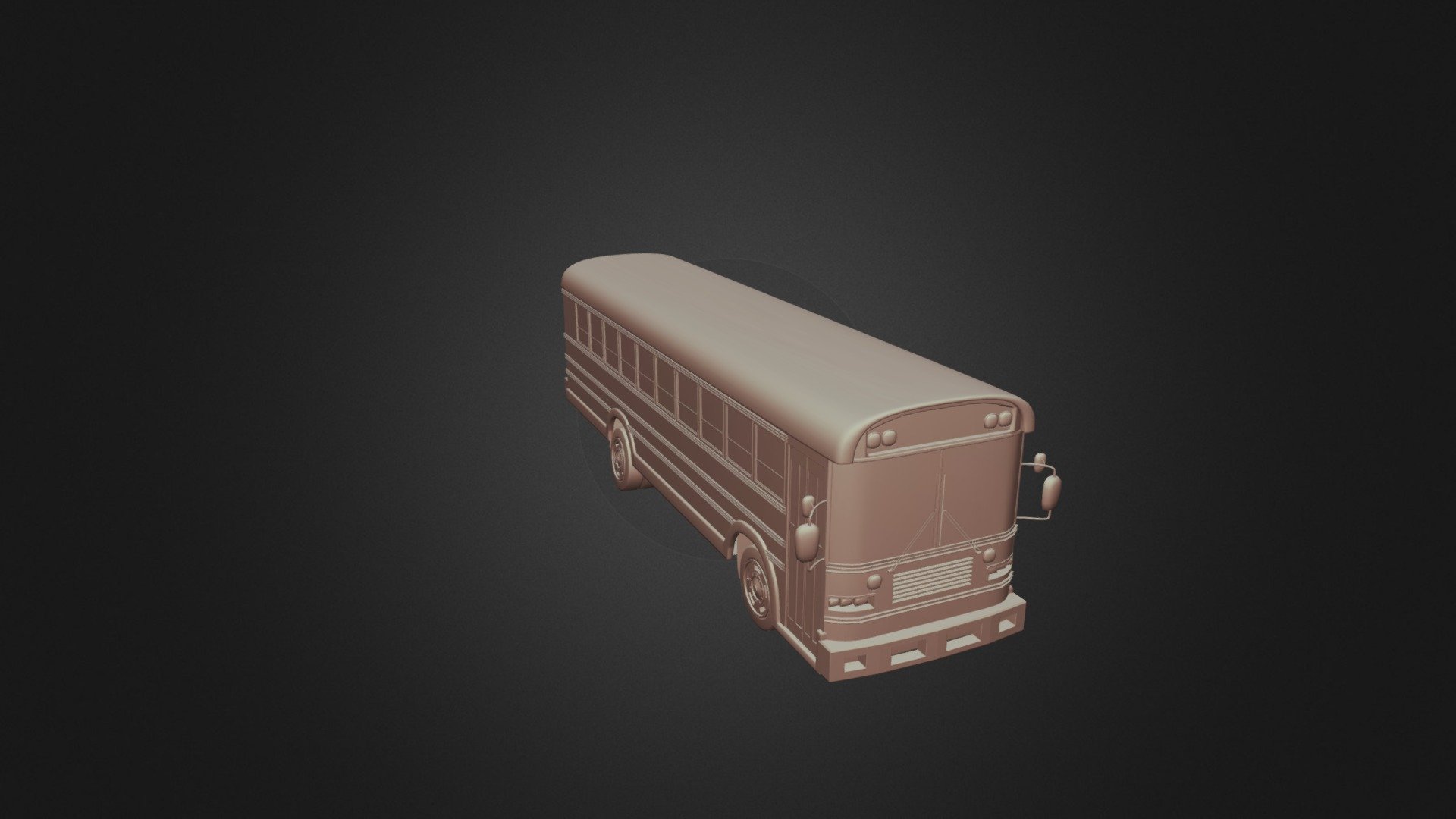 School Bus No Texture - 3D model by michaelhannan [05110c8] - Sketchfab