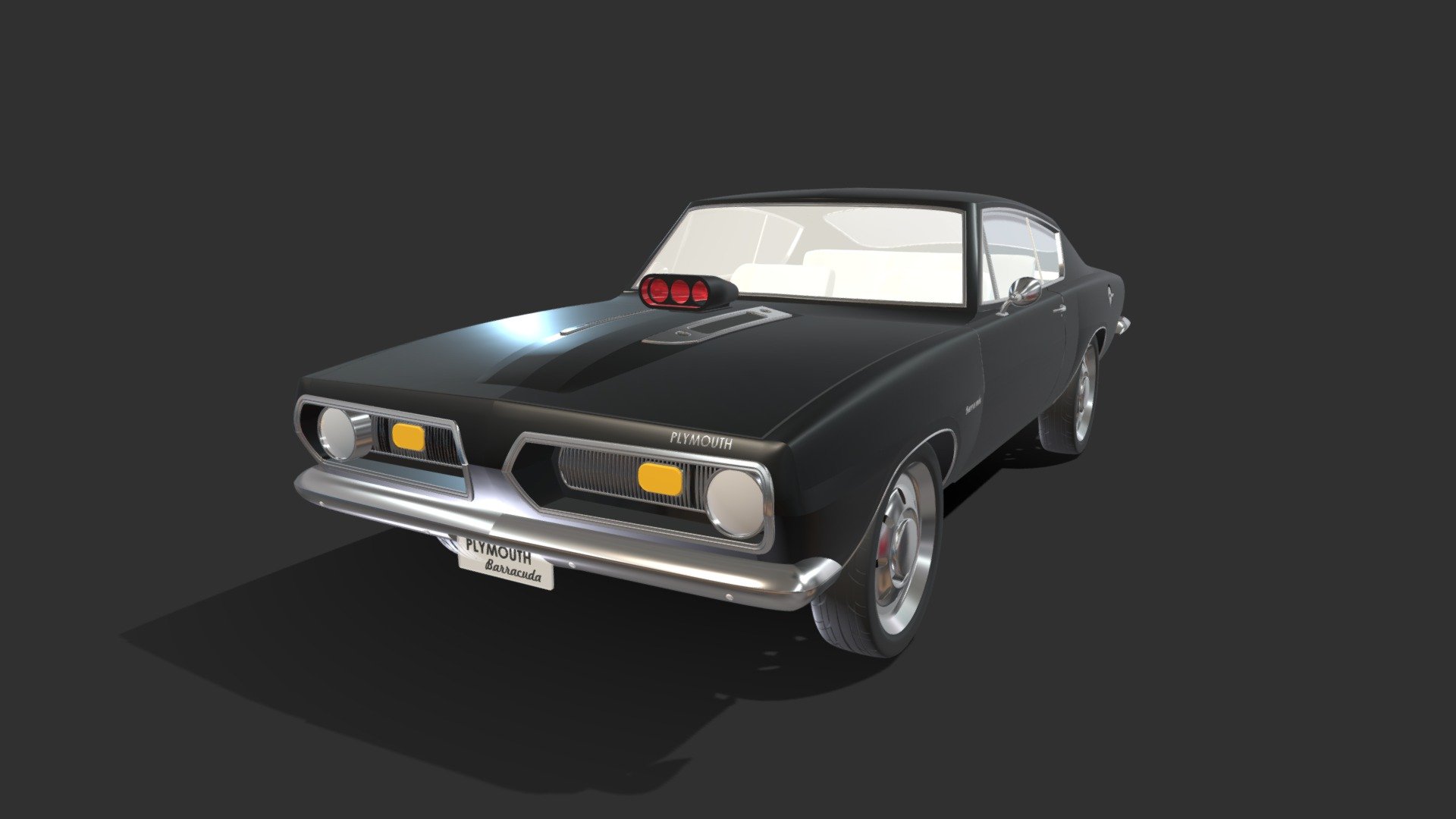 Plymouth Barracuda - Buy Royalty Free 3D model by 3DDomino [0511e37 ...