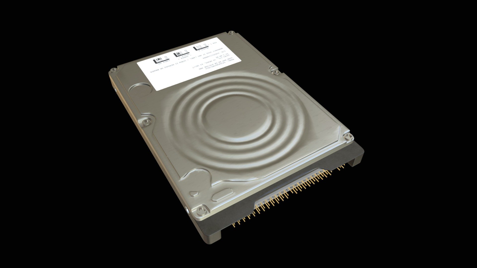 ATA-IDE 2.5 Hard Disk Drive - 3D model by FrancescoMilanese [0513337 ...