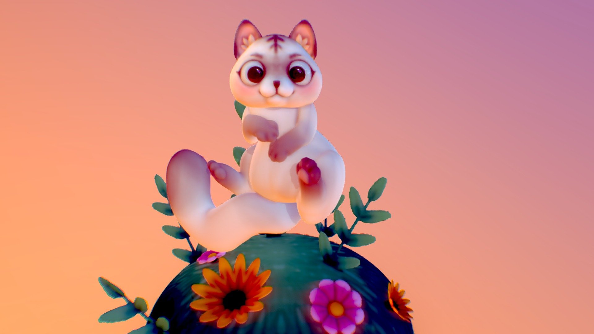 Cat - 3D model by tiinea [0513bbc] - Sketchfab
