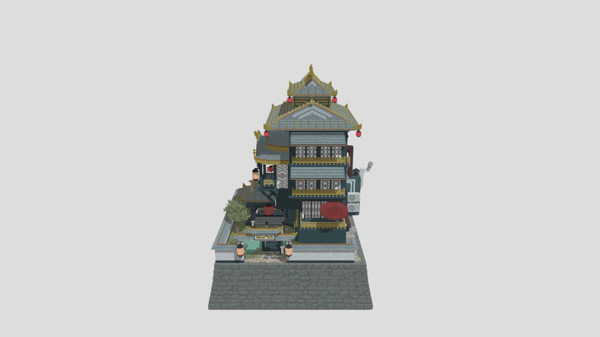Chaotic Japanese Castles -KORAINANDO- - 3D model by rivi.next [0513d23 ...