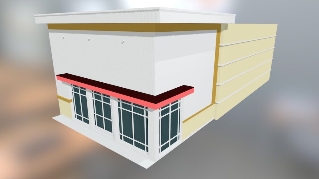 Commercial Building - 3D model by luiswar3d [0515561] - Sketchfab