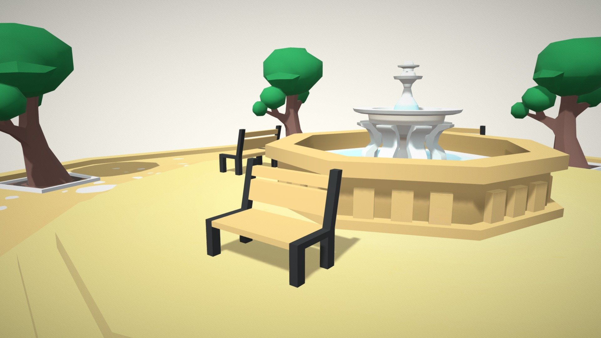 park - 3D model by CangCang [0516b60] - Sketchfab
