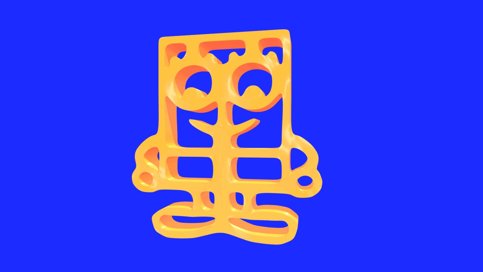 Spongebob Mac and Cheese noodle (1/4) - 3D model by ghostbusterman7 ...