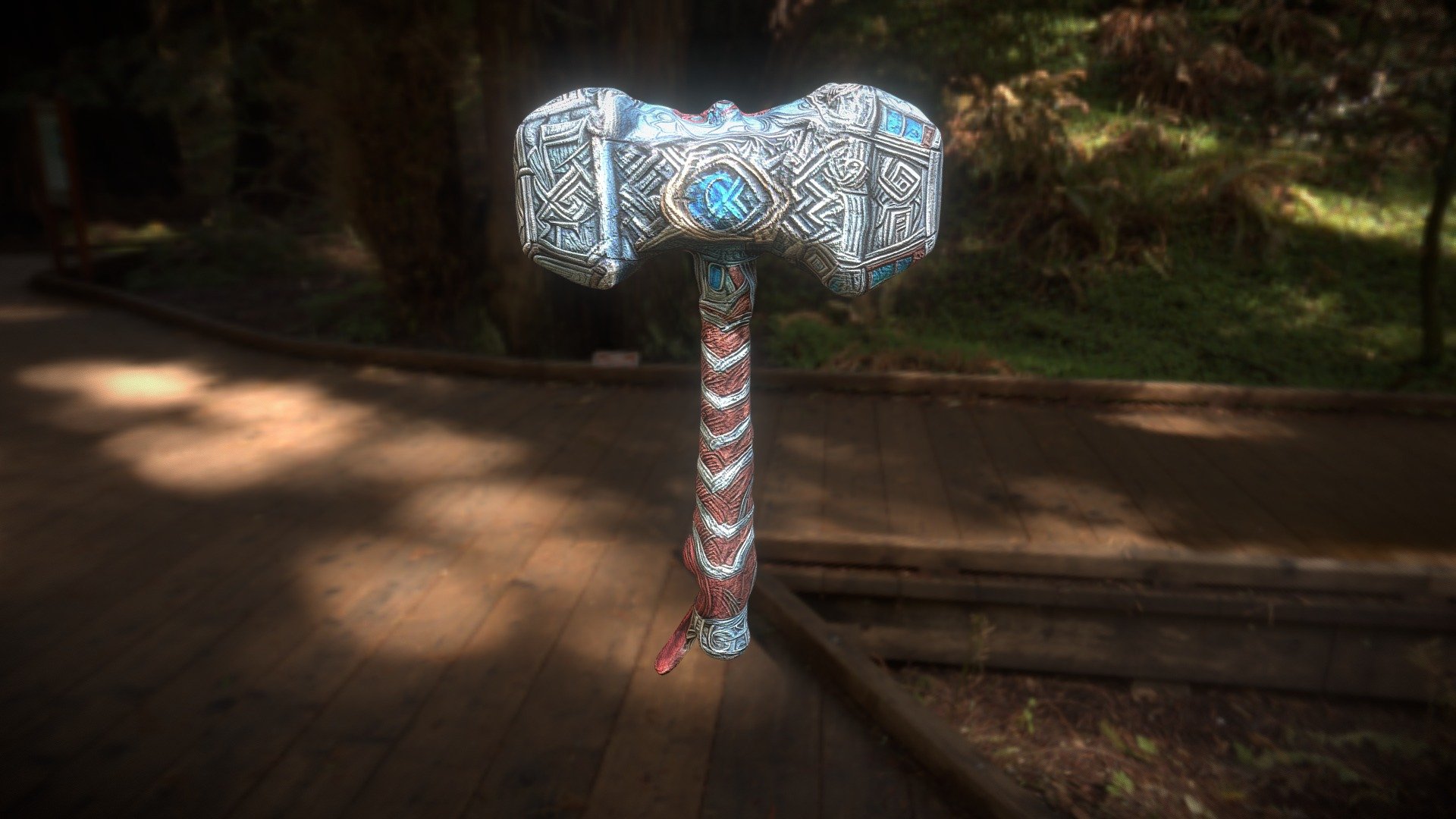 Asgardian Noble Combat Hammer - Download Free 3D model by Inditrion Dradnon (@dradnon) [05187c1 ...