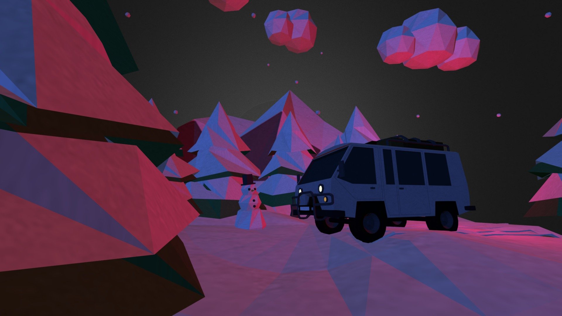 Low Poly Winter Diorama - 3D model by seashell093 [0519ece] - Sketchfab