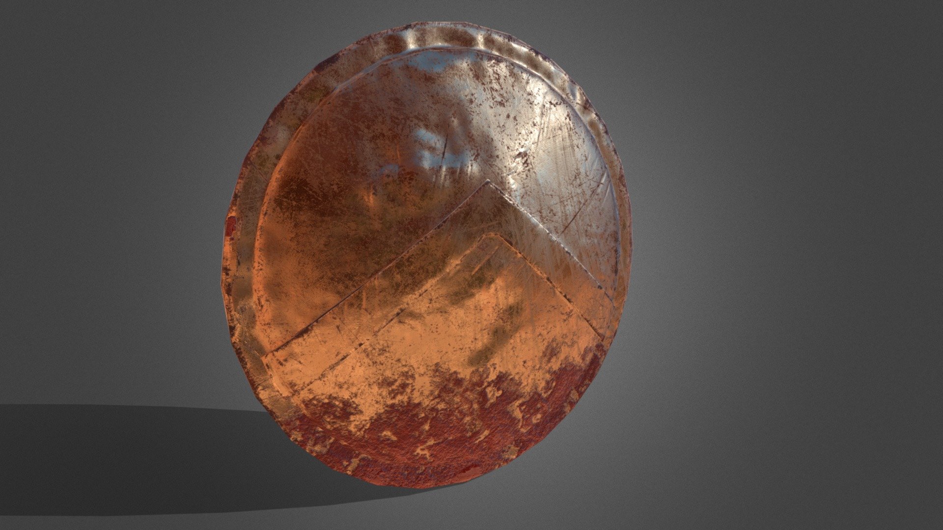 Spartan hoplon (shield) (blood) - 3D model by Nathaniel.F ...