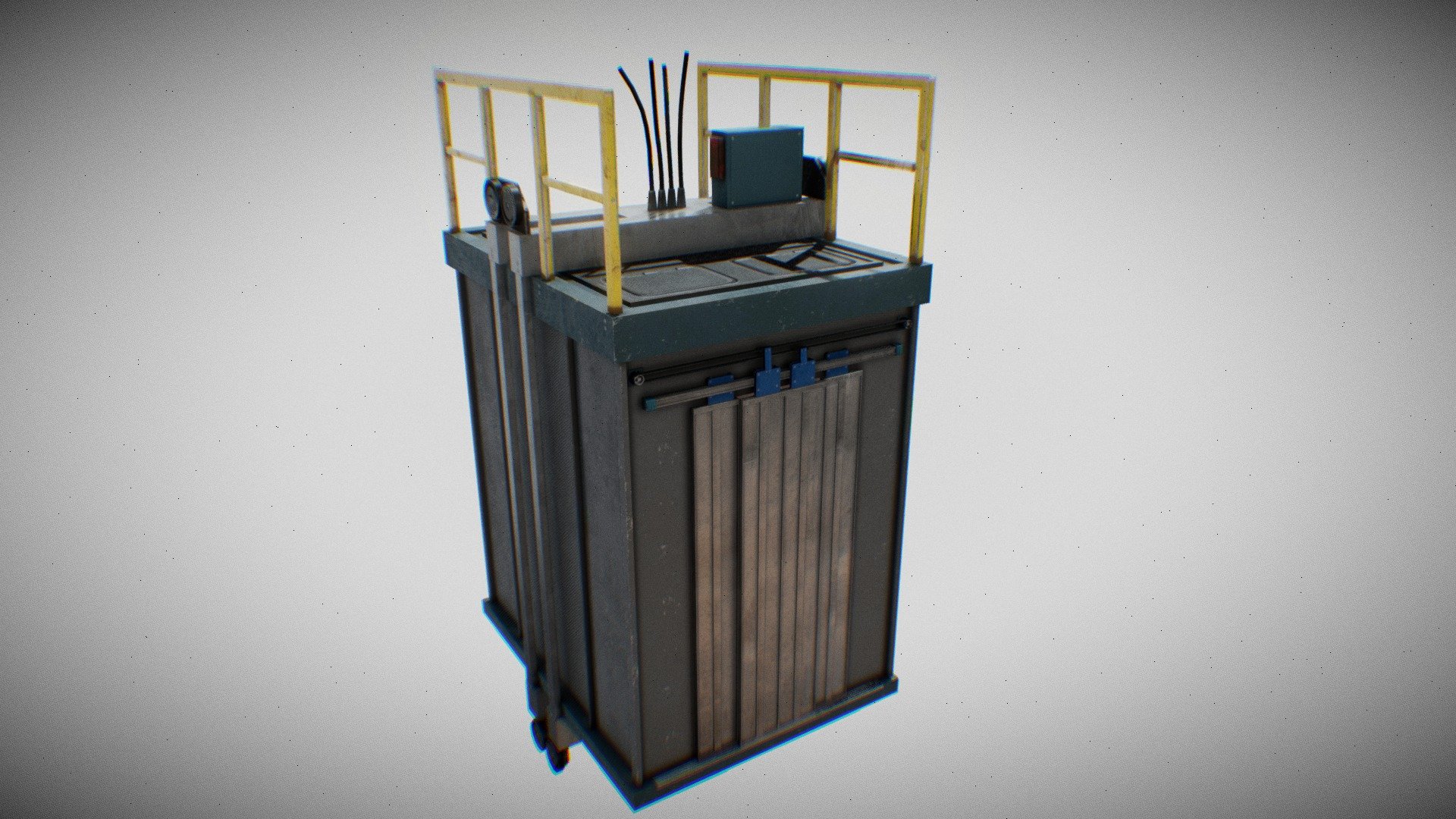 Elevator_Cabin - 3D model by cankut (@cankutt) [051c951] - Sketchfab