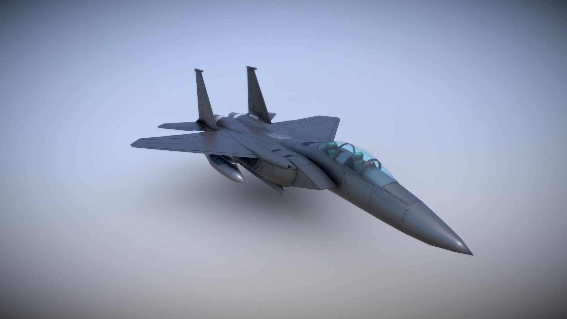 F 15 E - 3D model by Usman Zia (@Uxxman) [051c958] - Sketchfab