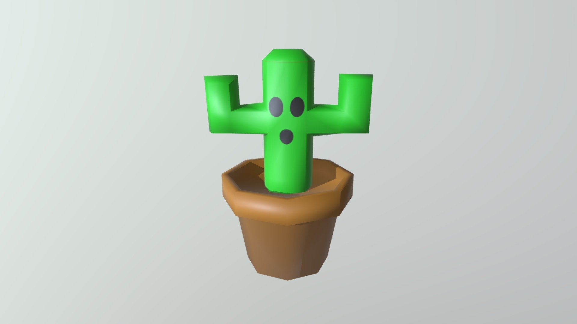 lowpoly Cactus - 3D model by ALuyken (@MLRandom) [051cb63] - Sketchfab