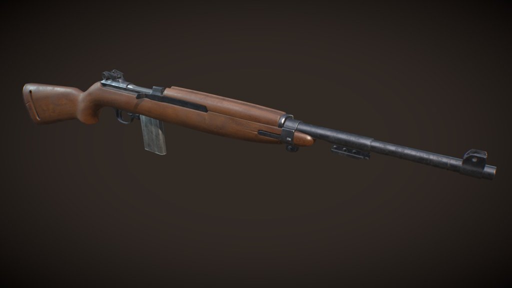 M1 carbine - 3D model by LowSeb [051f531] - Sketchfab
