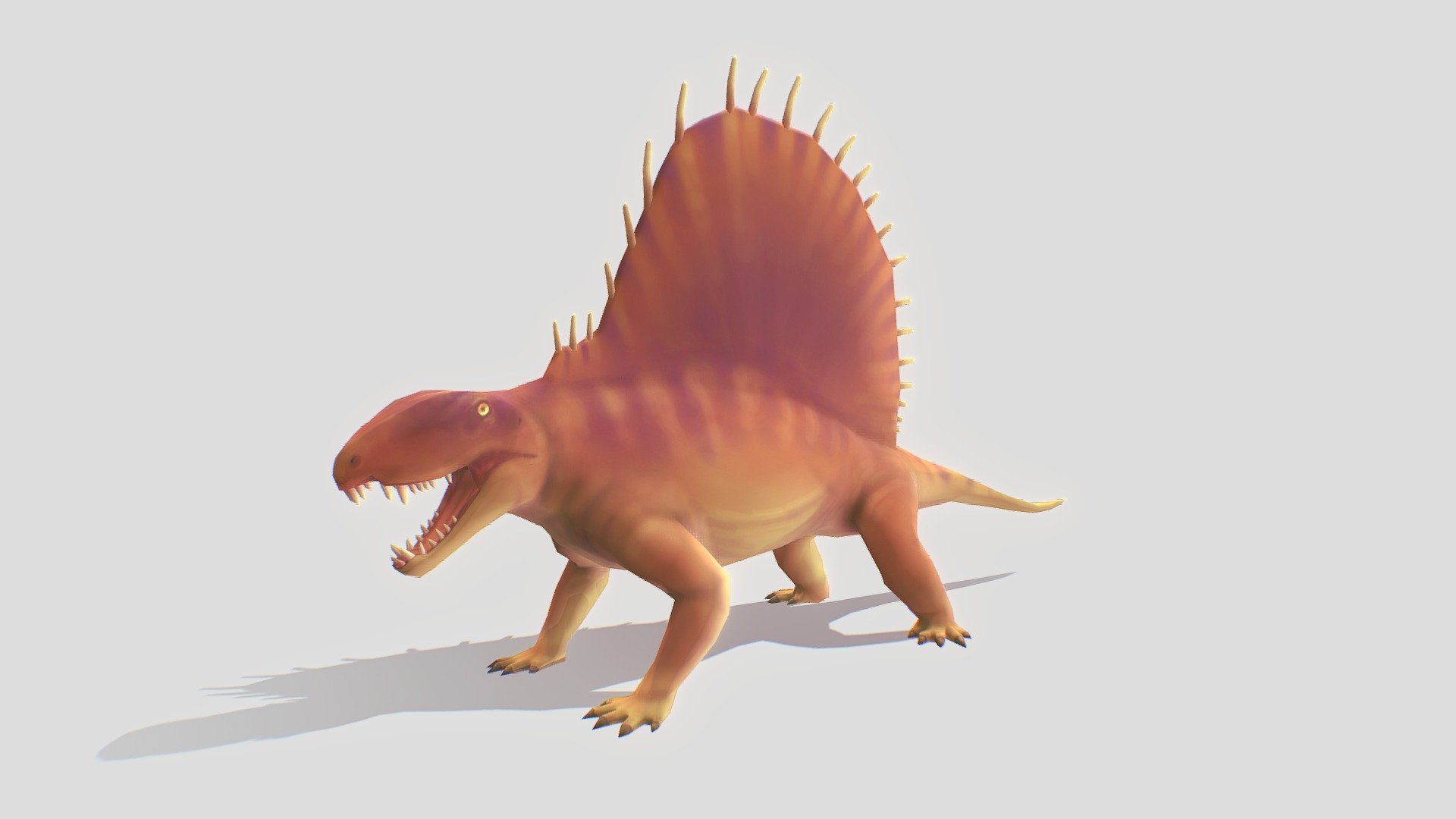 Dimetrodon - 3D model by Ace-Paleontologist (@abdullakamali2004 ...