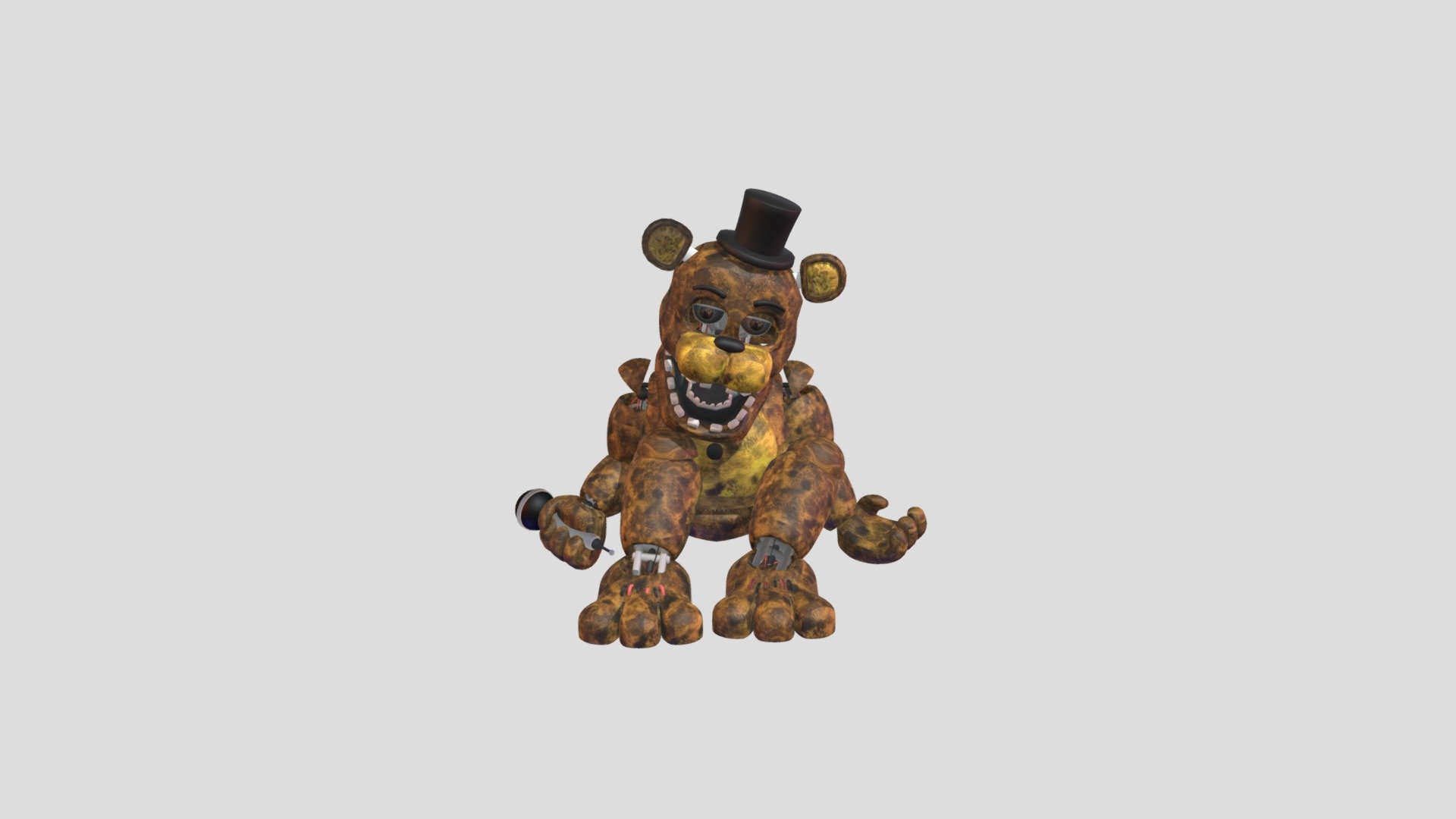 Unwithered Golden Freddy - Download Free 3D model by Freddy_Fazbear ...
