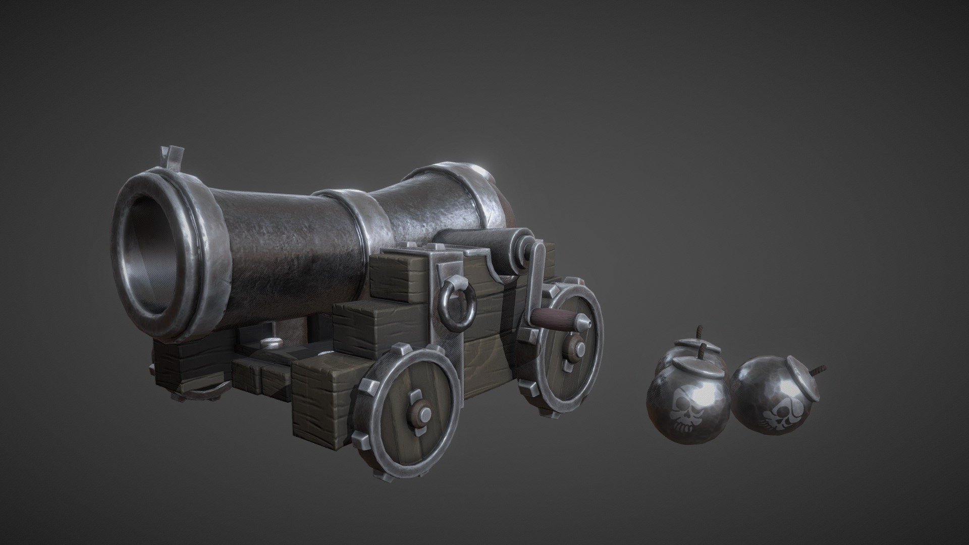 Stylized Cannon - 3D model by ahmedscc [051ff2c] - Sketchfab