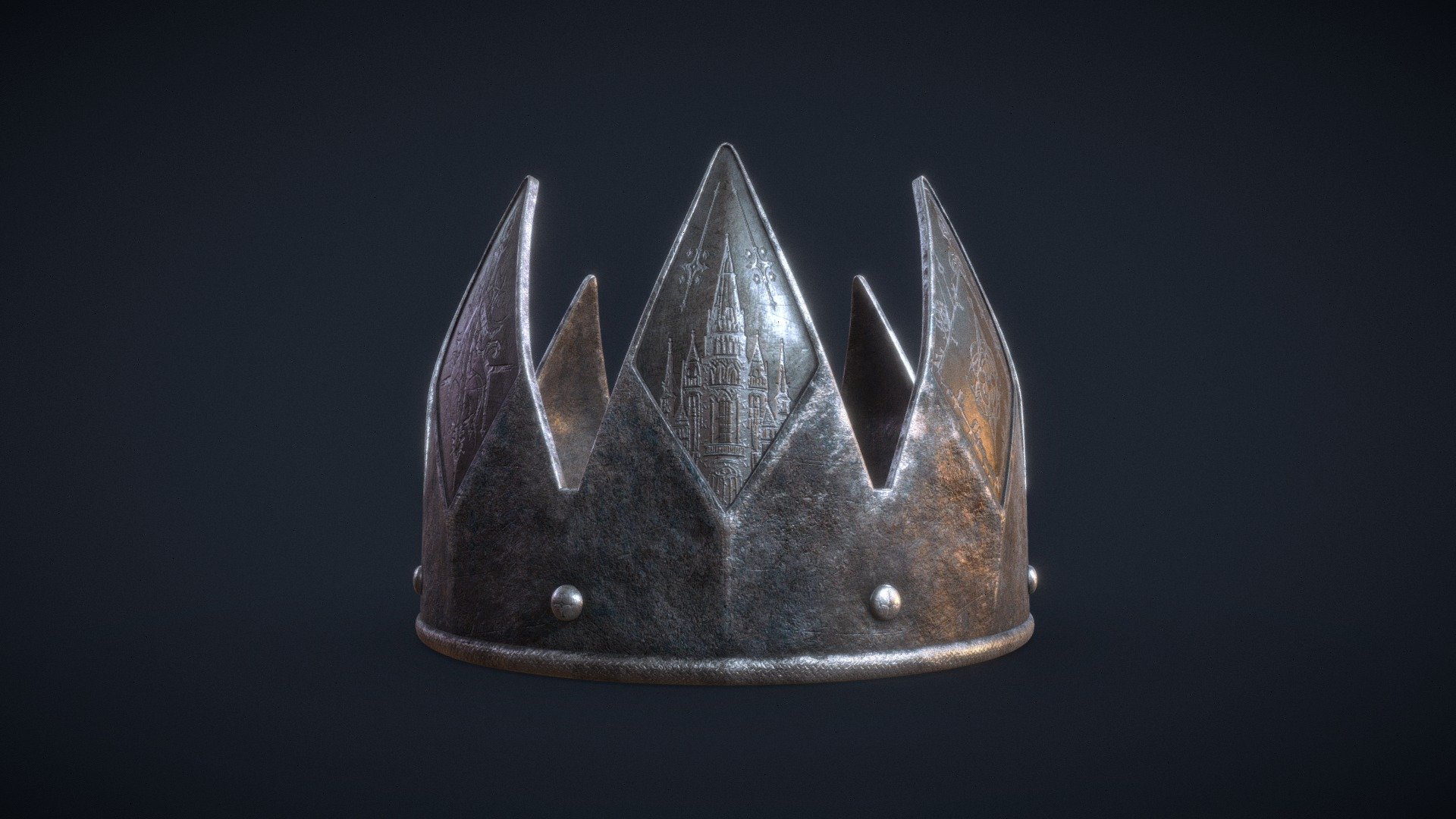 Dark Crown - Download Free 3D model by Michael V (@bossdeff) [0520721 ...